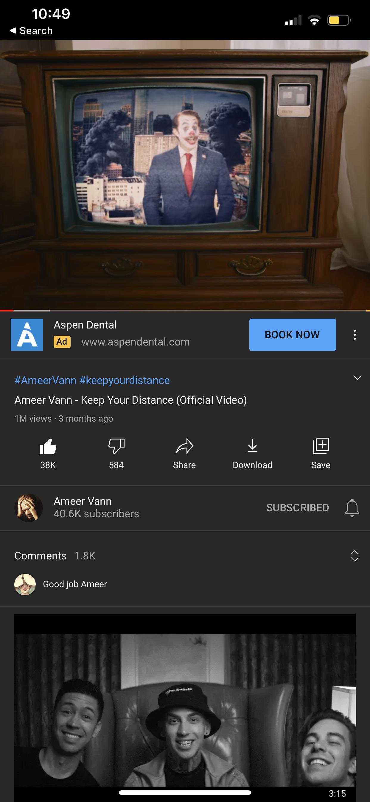 Keep your distance hit 1 million views today!! Seems like it’s an amazing day for Ameer | Scrolller