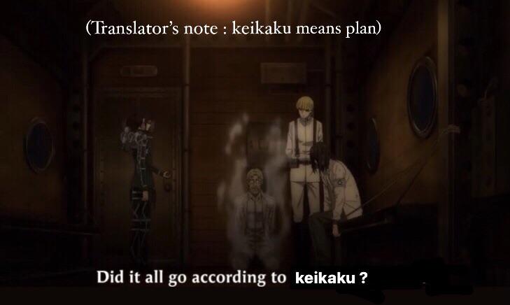 Keikaku means plan | Scrolller