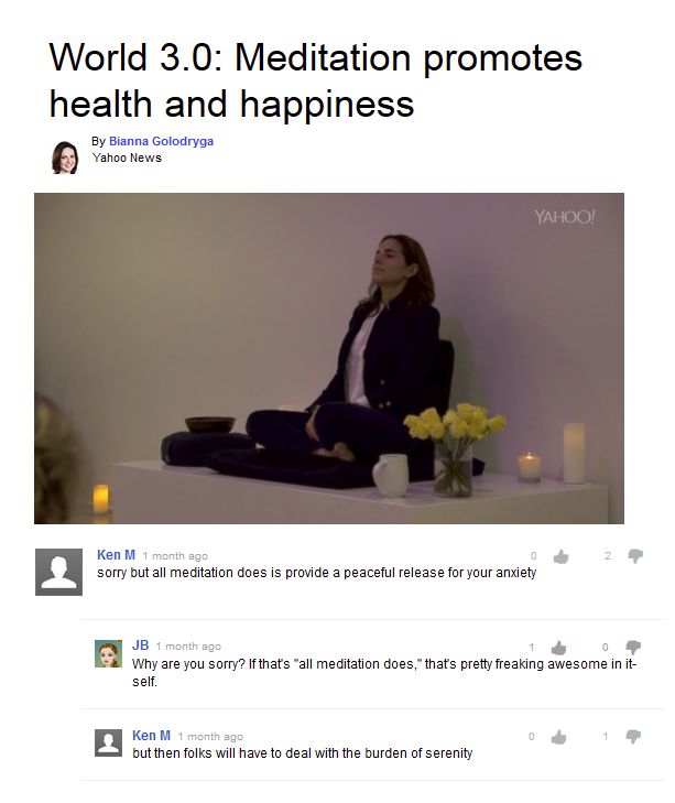 Ken M on meditation | Scrolller