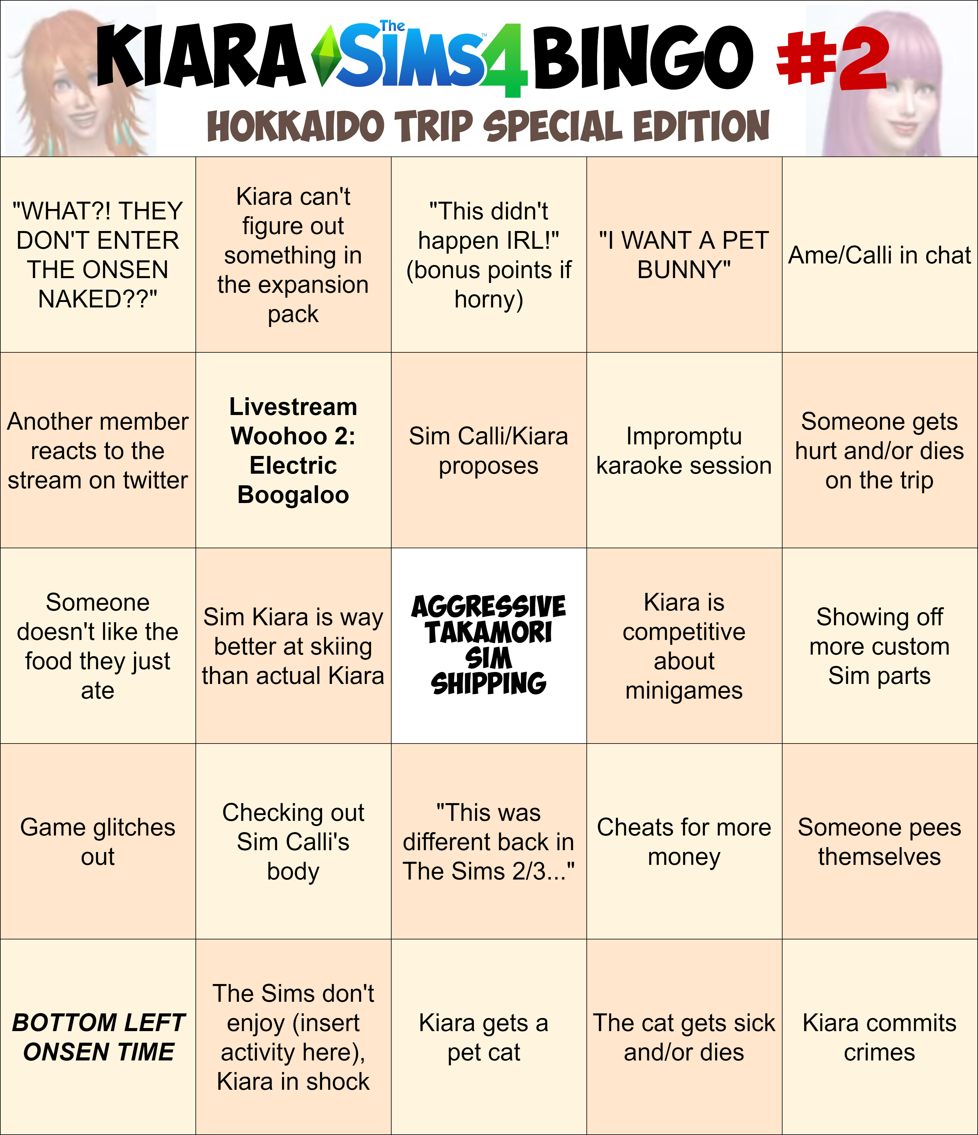 Kiara Sims 4 BINGO #2 | Scrolller