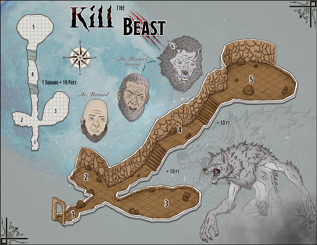 Kill the Beast! - [OC][Isometric][Adventure][Cave][3300*2550px] | Scrolller