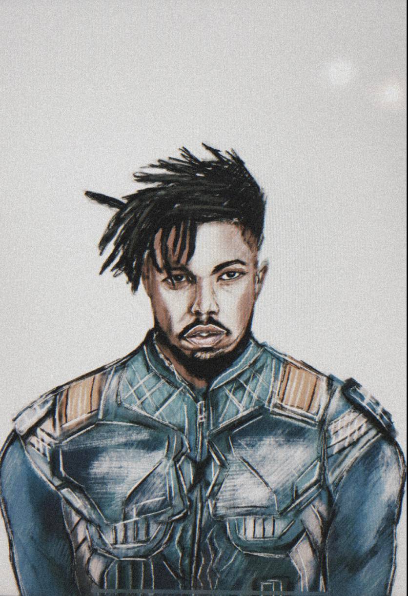 Killmonger digital drawing | Scrolller