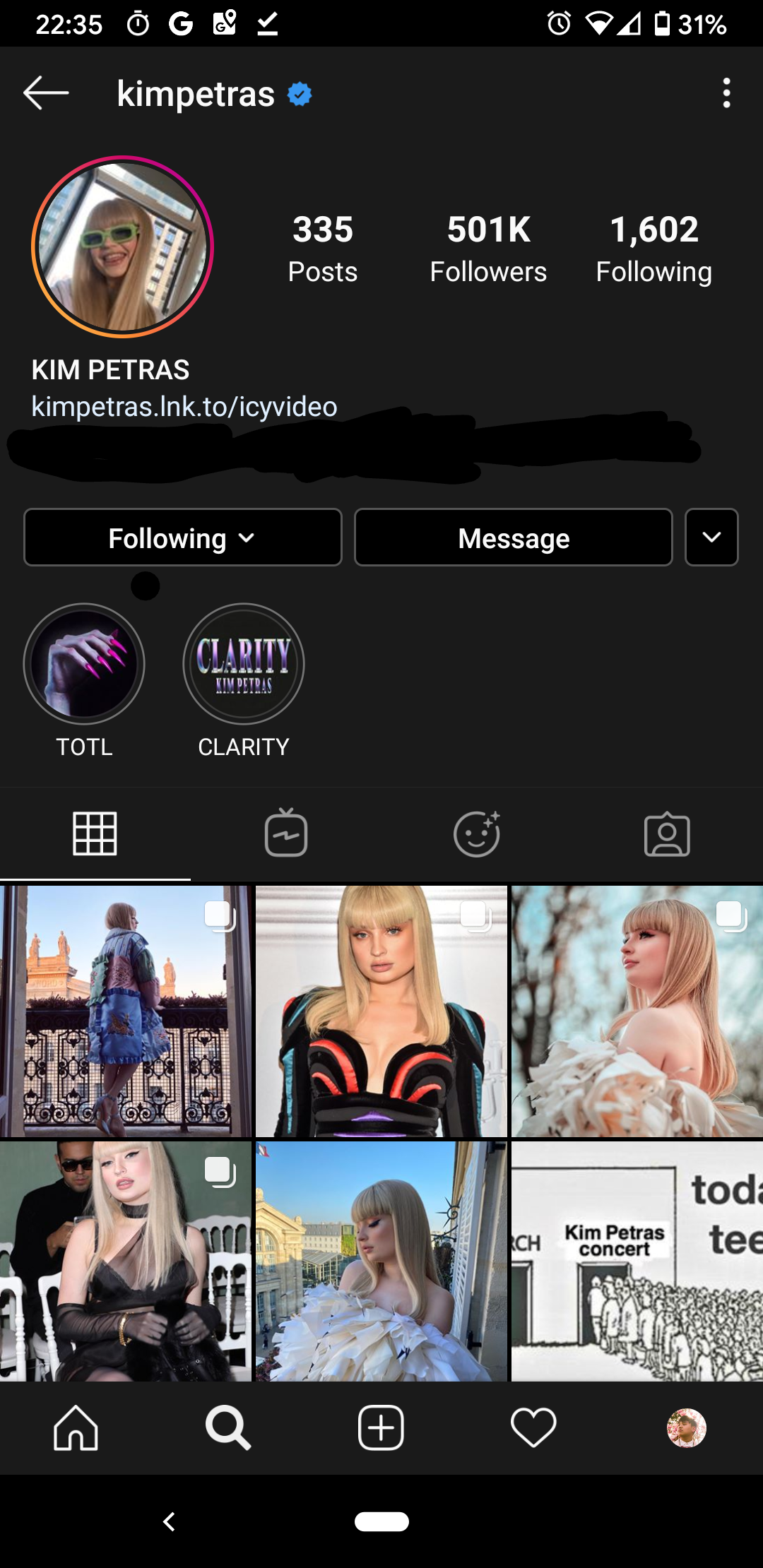 Kim just hit 500k followers on Instagram! | Scrolller