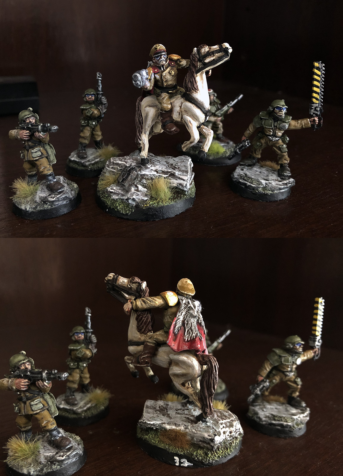 Kitbashed 4012 Imperial Guard Rough Rider Commissar | Scrolller