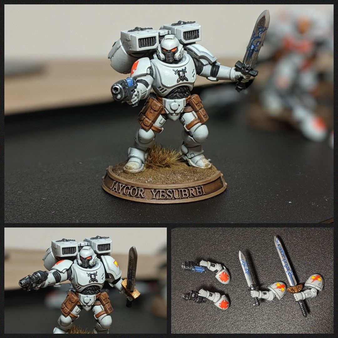Kitbashed Vanguard Sergeant with magnetized weapon options | Scrolller