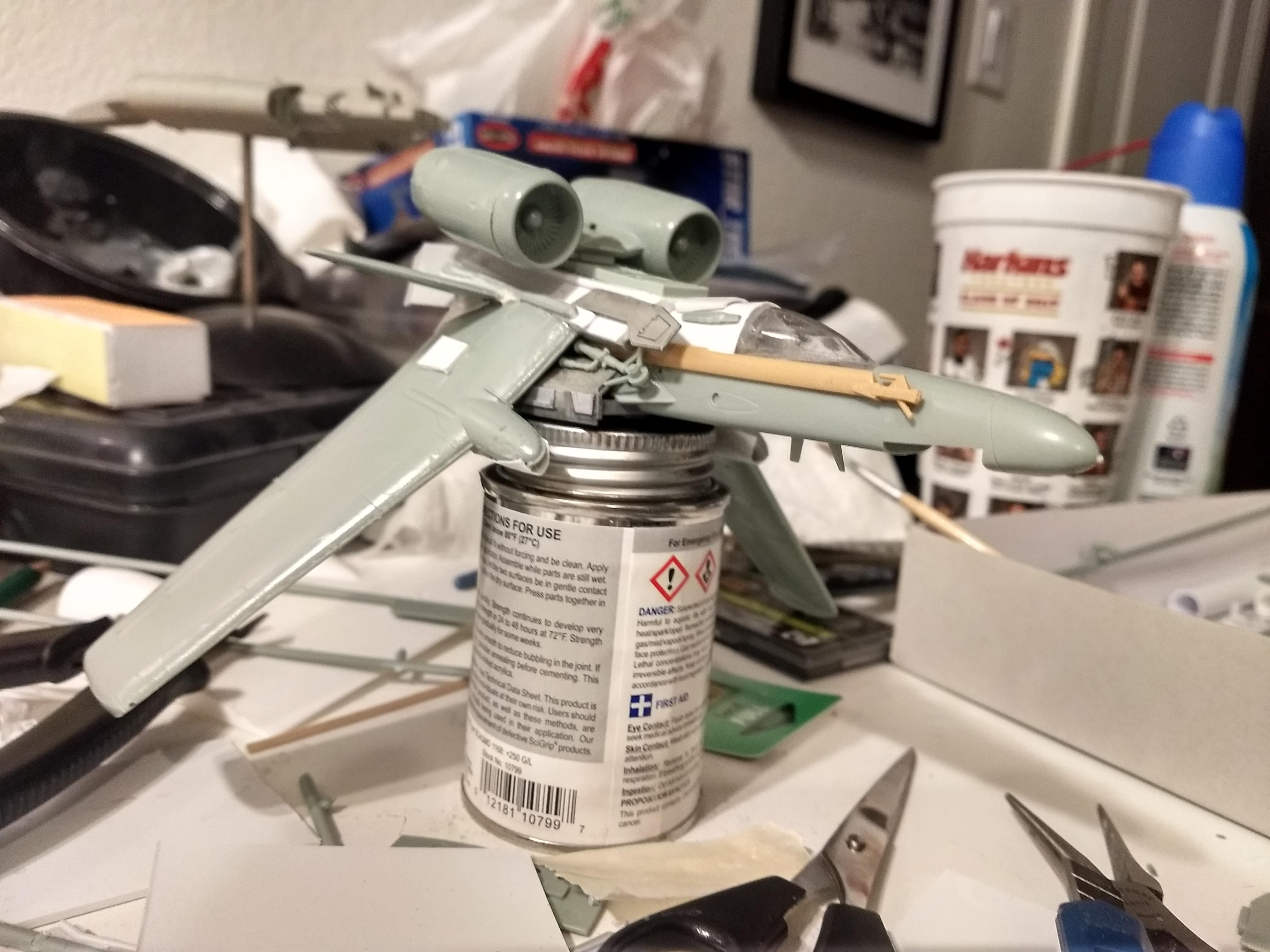 Kitbashing a ship.... almost ready to hit it with the primer. | Scrolller