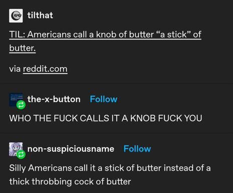 knob of butter | Scrolller