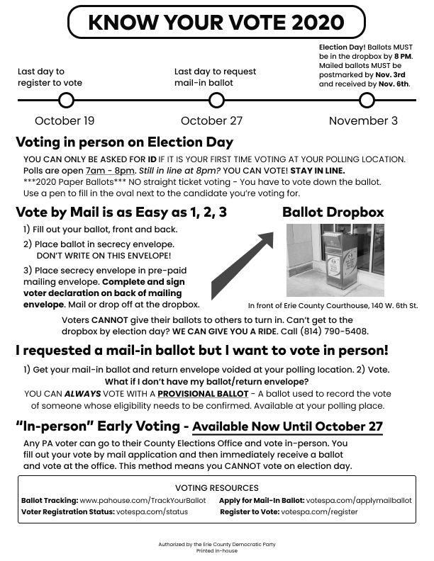 Know Your Vote Erie! | Scrolller