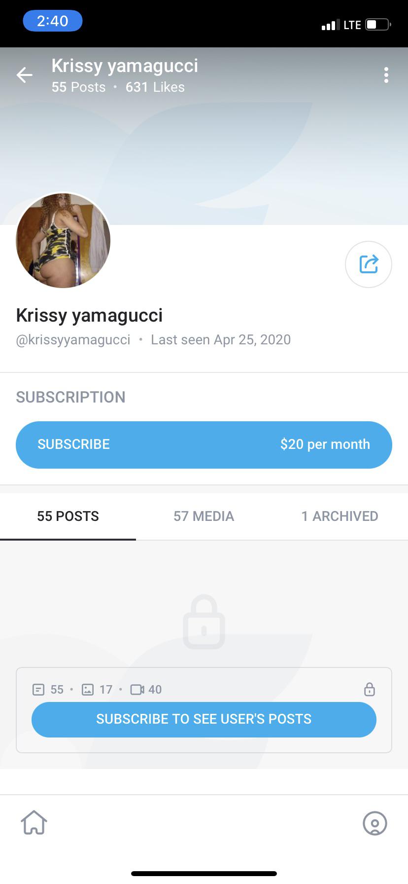 KRISSY YAMAGUCCI'S NEW ONLYFANS | Scrolller