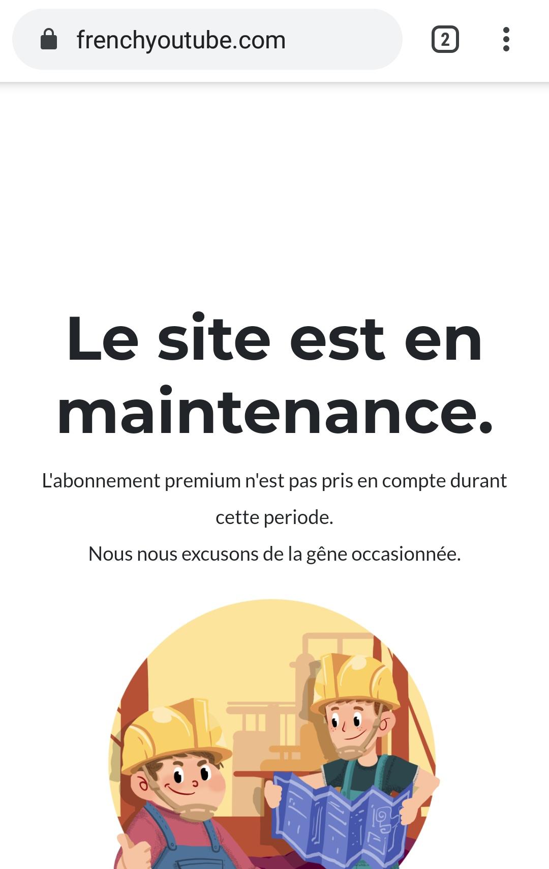 La maintenance s'arrête quand ? | Scrolller