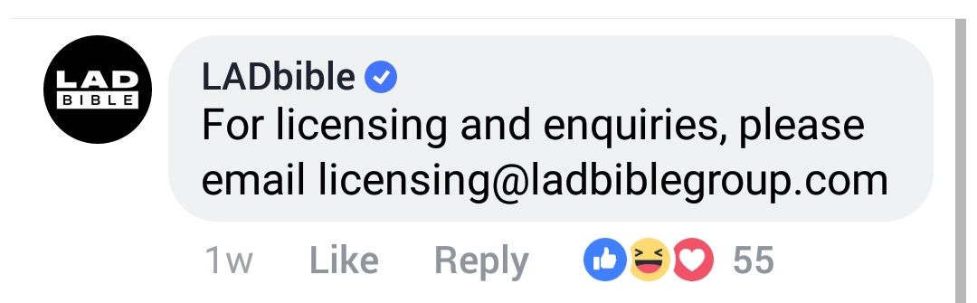 LAD Bible asking about licensing their videos when 95% of their content is stolen from Reddit ...