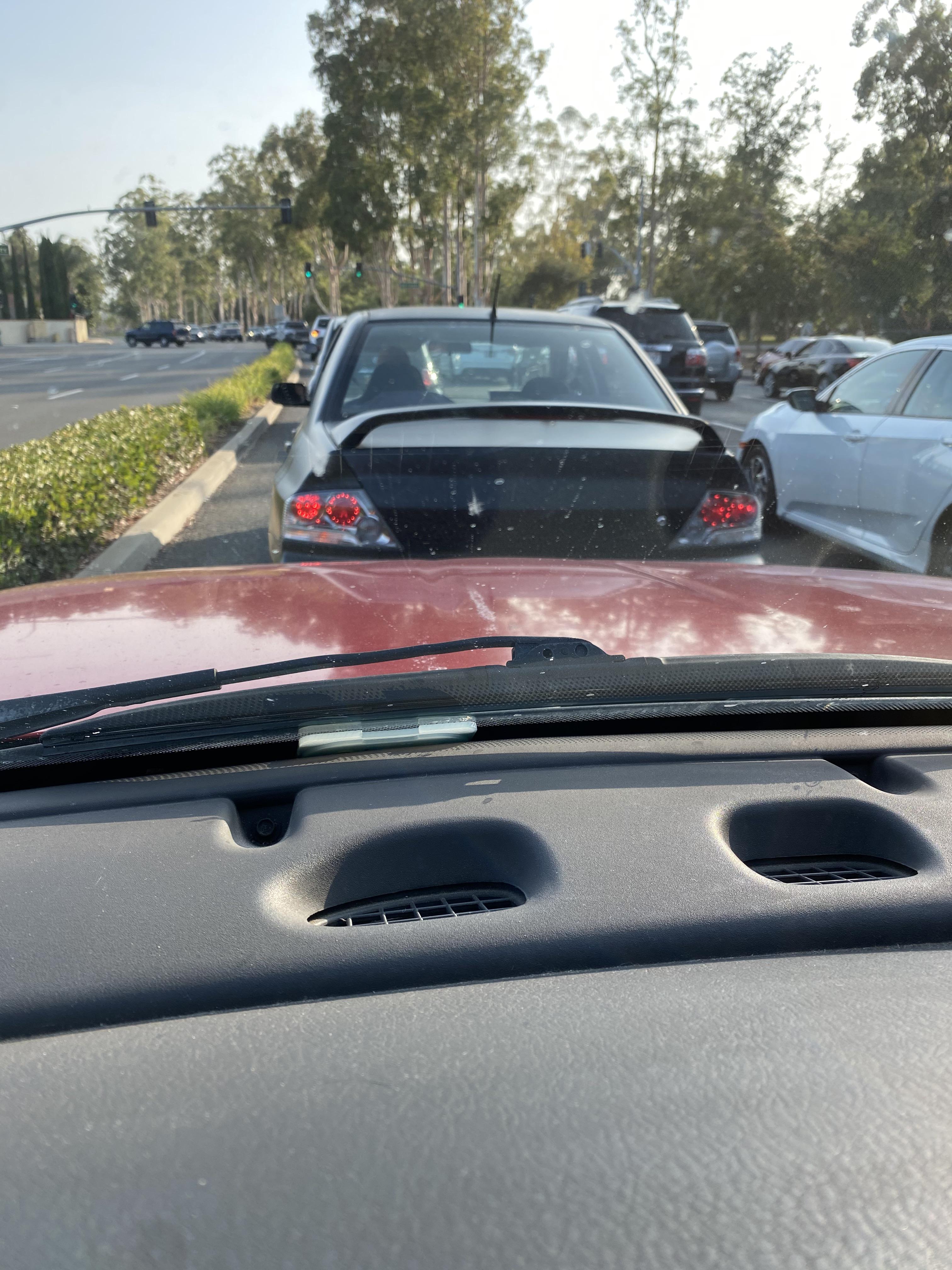 Lancer wing... on an Evo. Sleeper misdirection. | Scrolller