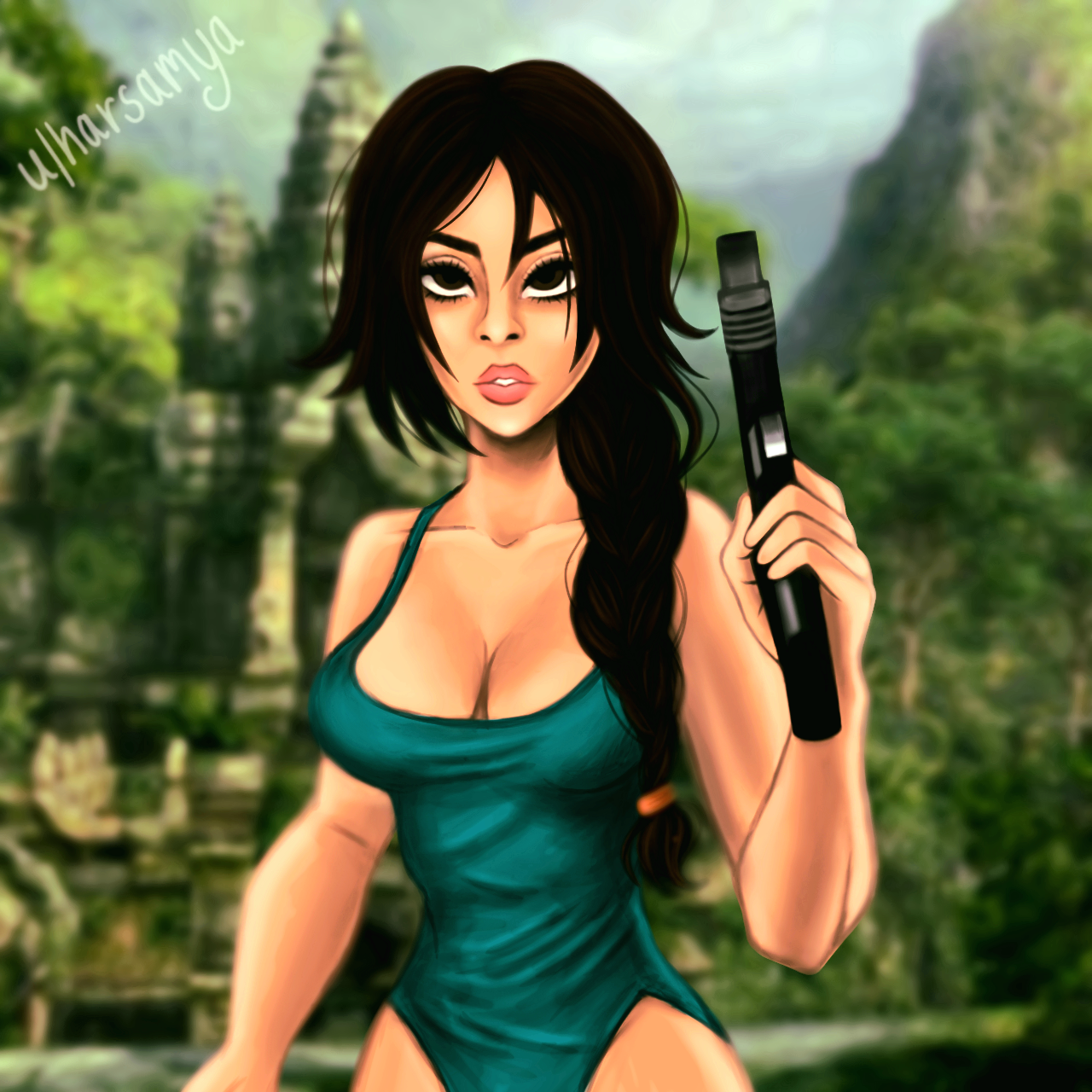 lara croft (OP Art) | Scrolller