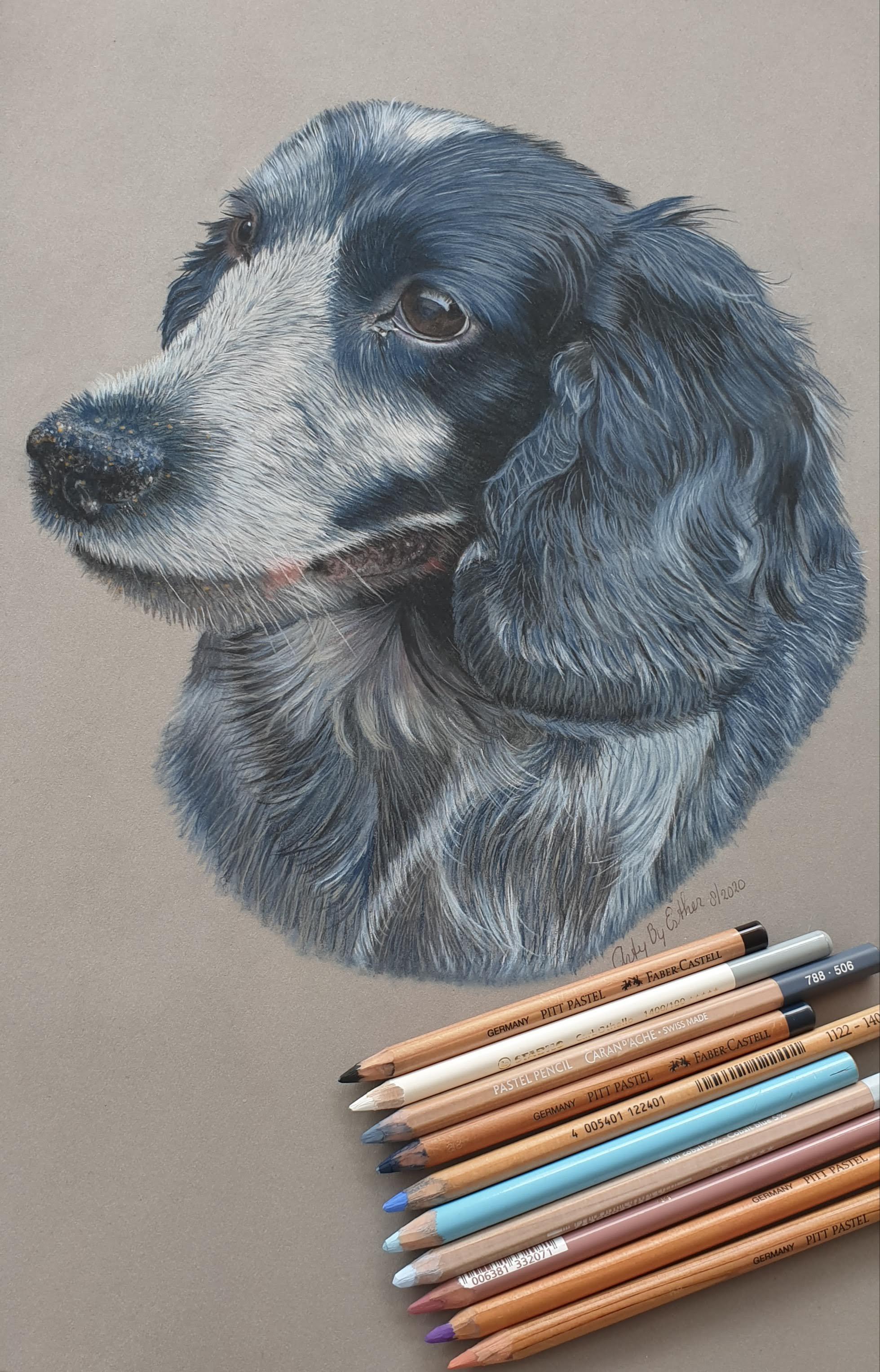 Lara, Pastelpainting, 2020, me | Scrolller