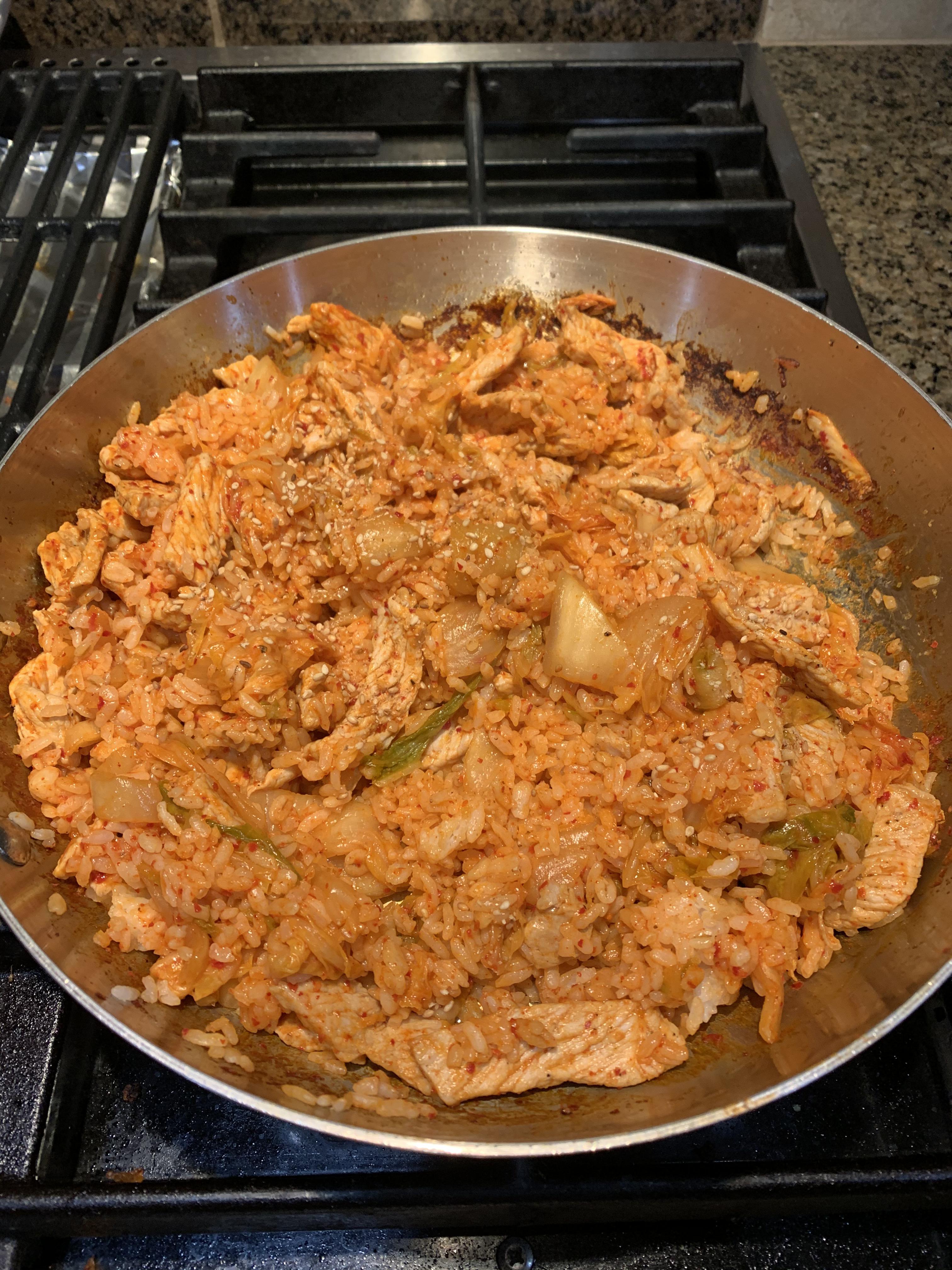 Late night snacking: kimchi fried rice. | Scrolller