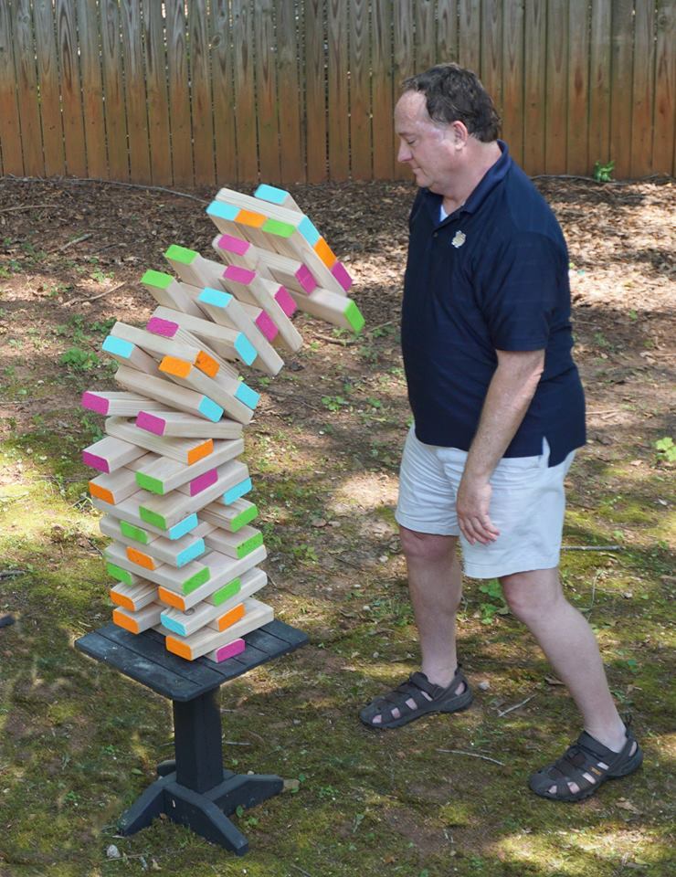 Leaning Tower of Jenga | Scrolller