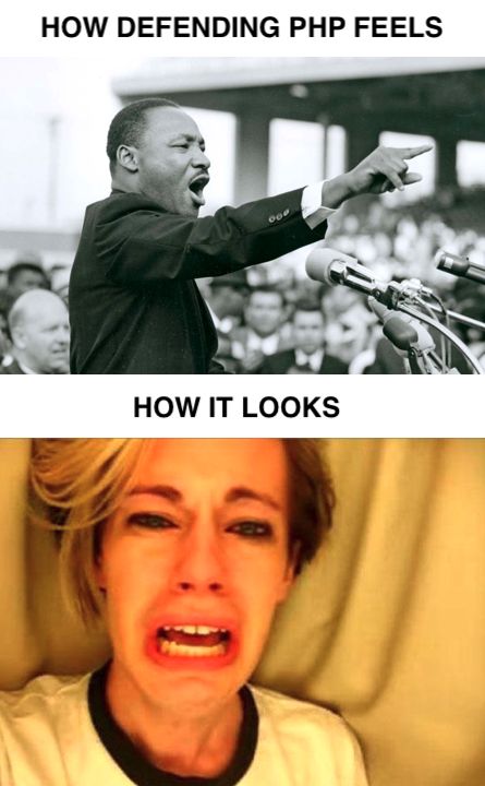 LEAVE PHP ALONE!! LEAVE IT ALONE!! | Scrolller