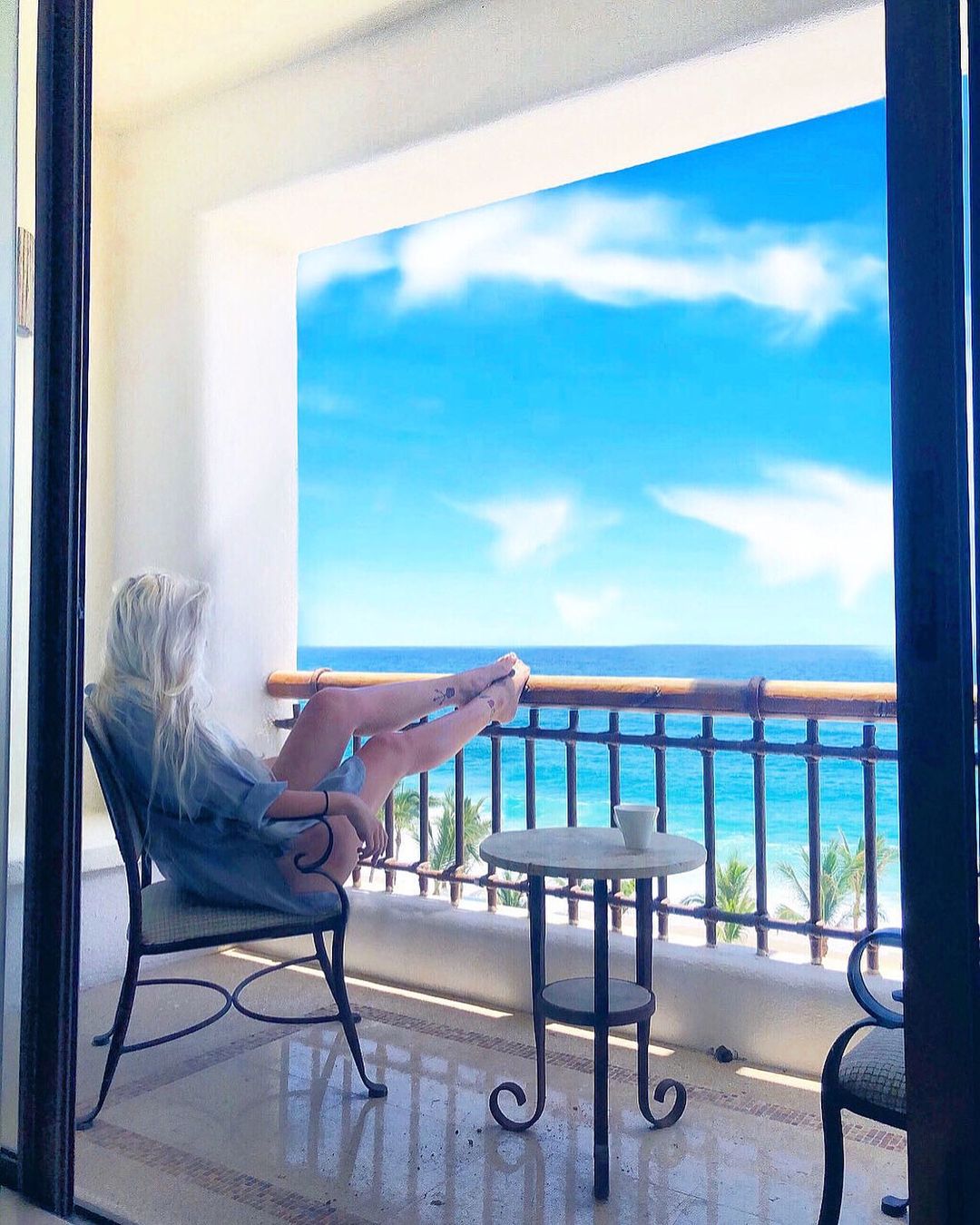 Legs on railing | Scrolller