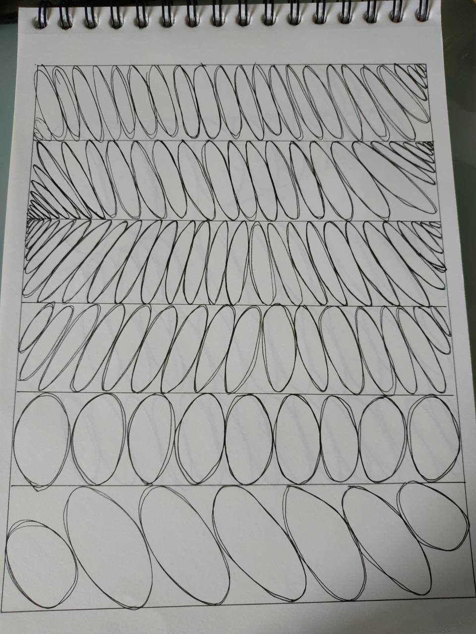Lesson 1 Exercise 4 Submission: Any tips ? (first line is messy because of plastic circles ...