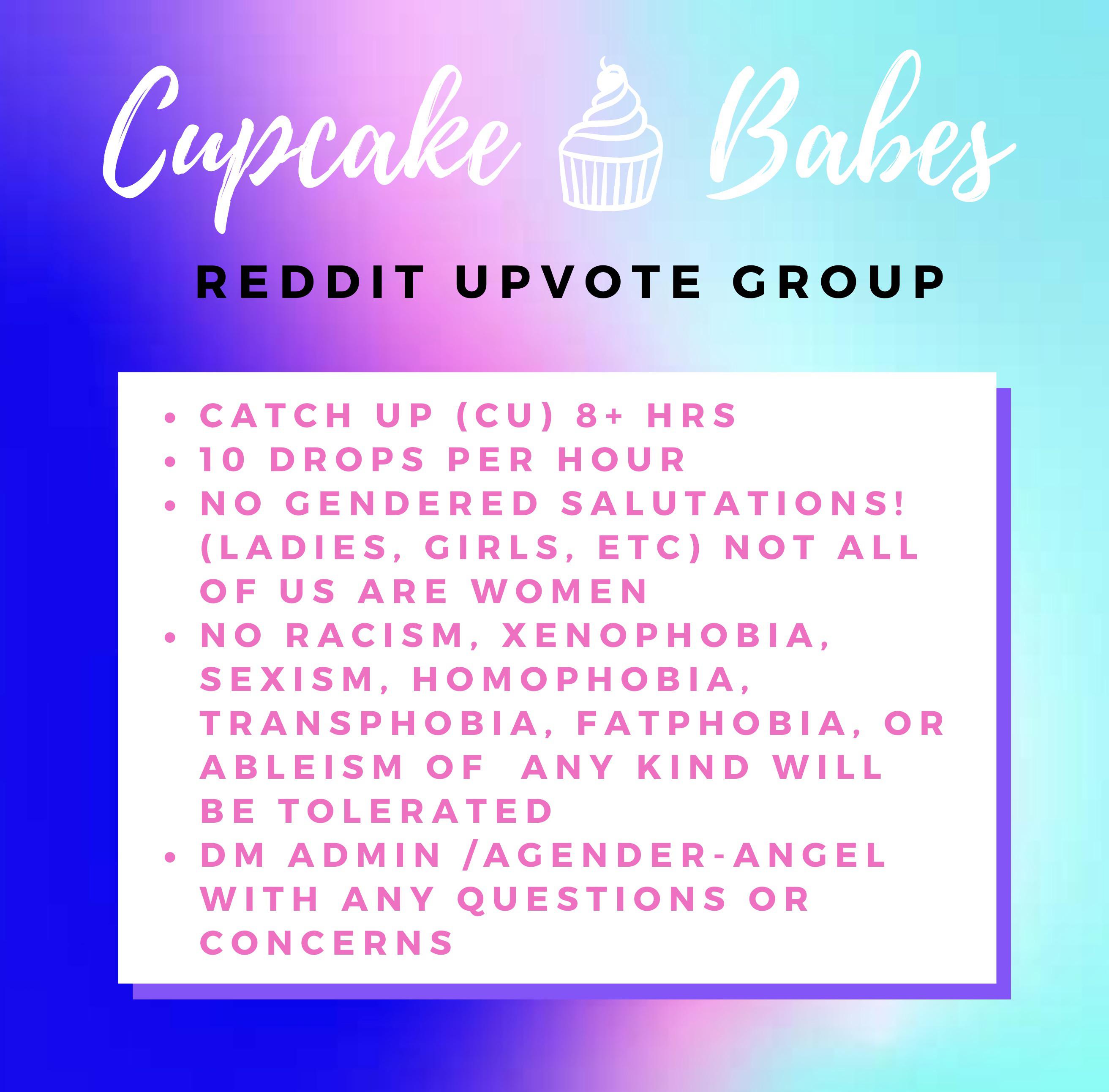 🧁 Cupcake Babes Upvote Group Rules 🧁 | Scrolller