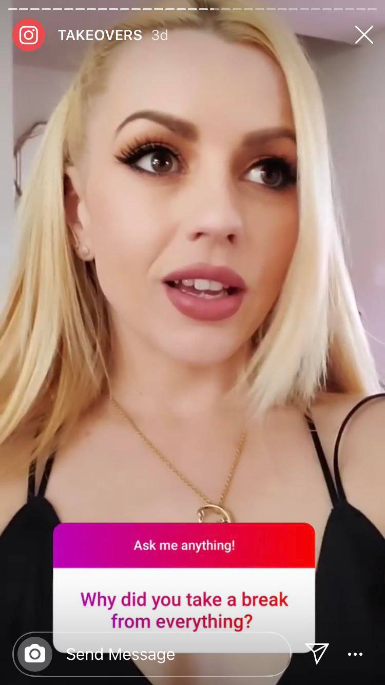 Lexi says she doesn’t have time to explain why she took a break but that it’s good for “mental ...