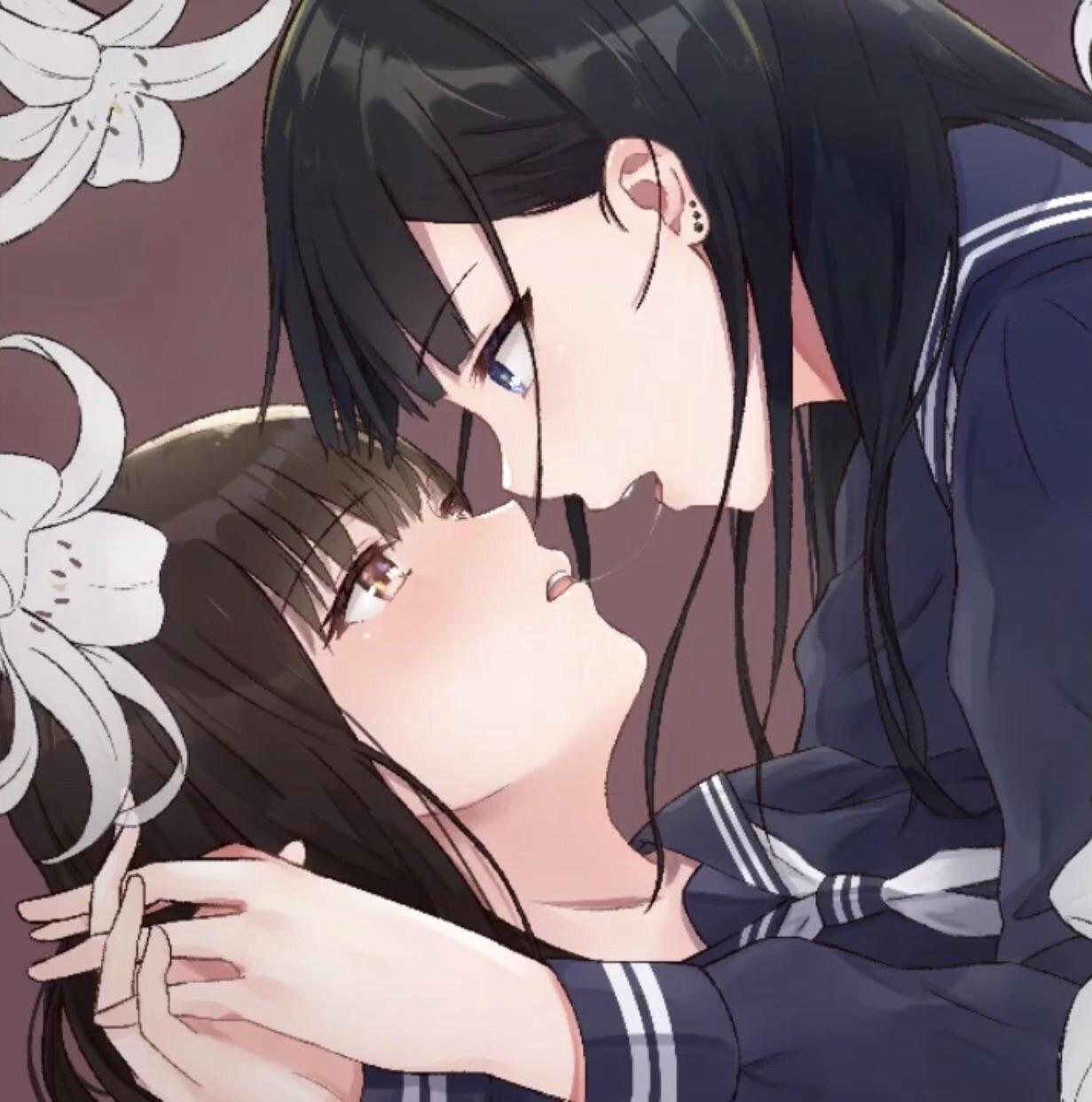 Lf Color Source 2girls Yuri Lesbians Schoolgirls Uniform Brown