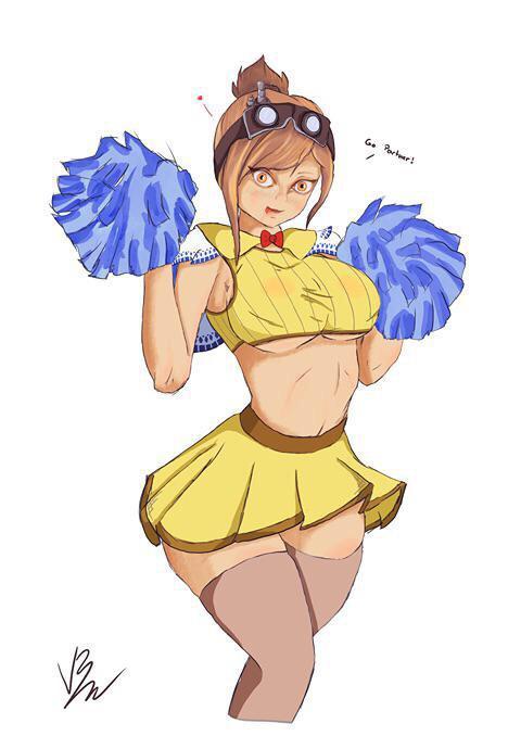 Lf Color Source Handler Monster Hunter World Cheerleader Midriff Underboob Scrolller