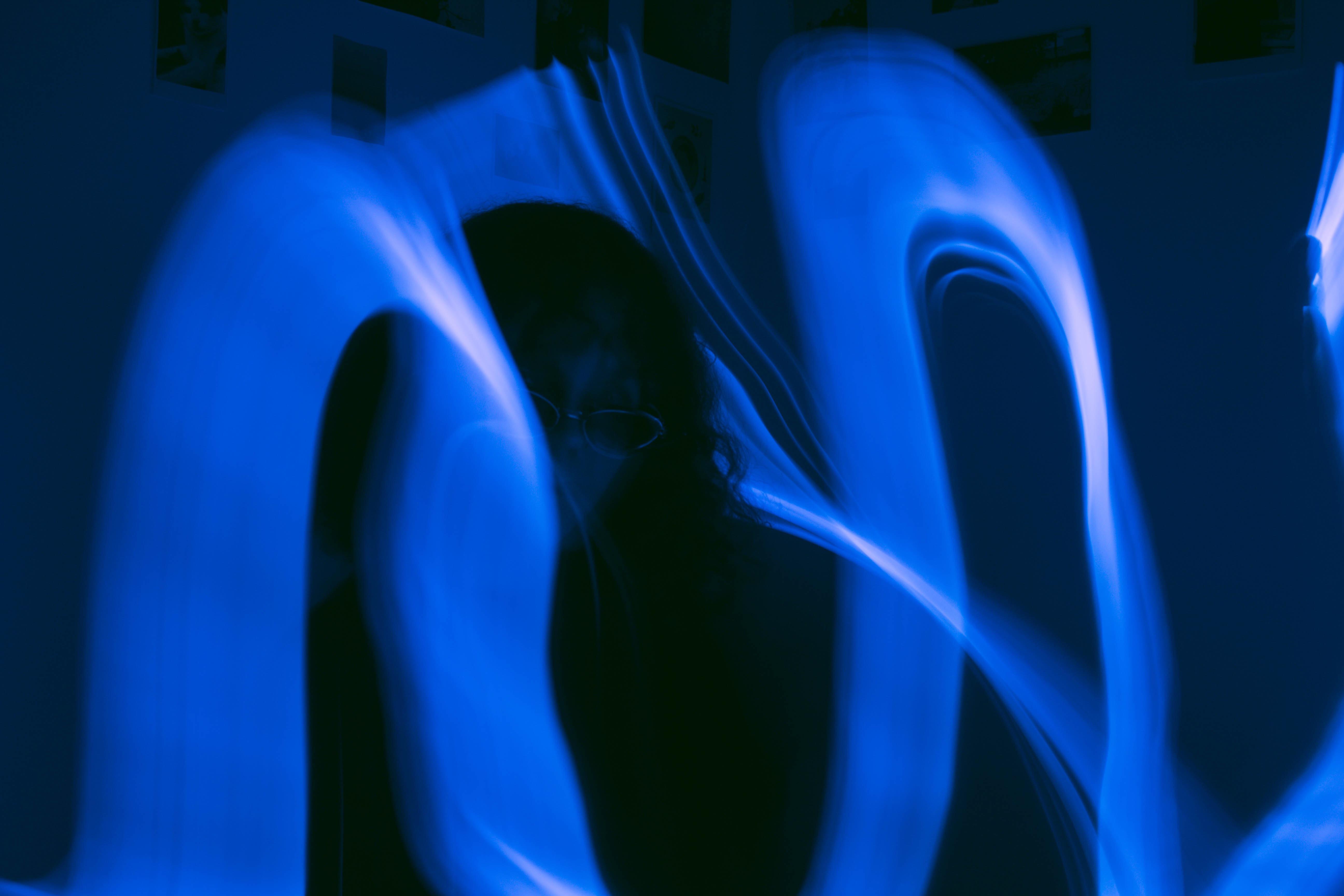 Light painting with glow sticks, 2019. | Scrolller