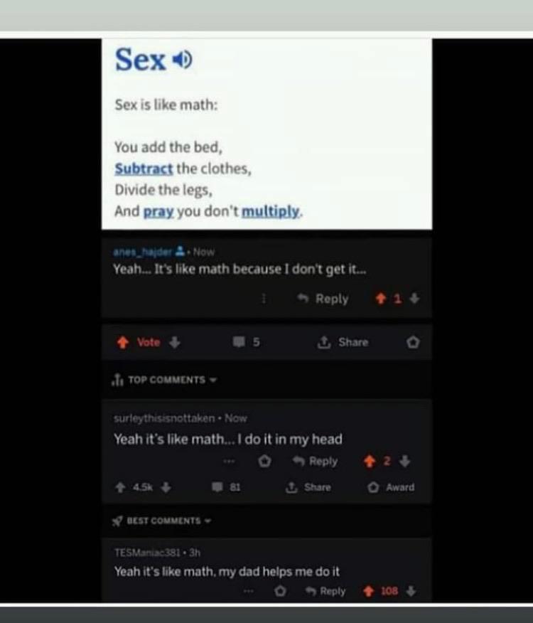 Like math, i use my fingers | Scrolller