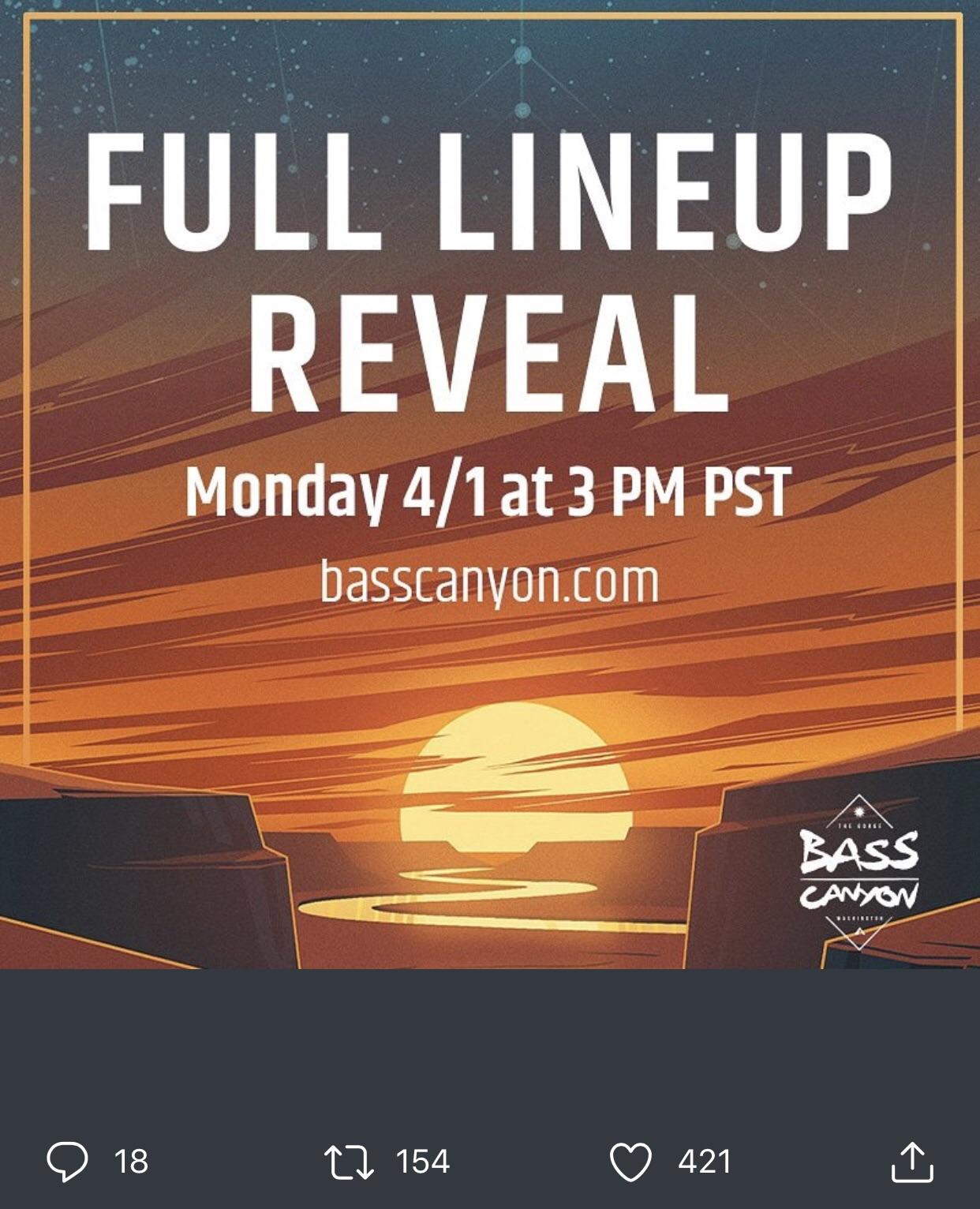 Lineup out Monday! | Scrolller