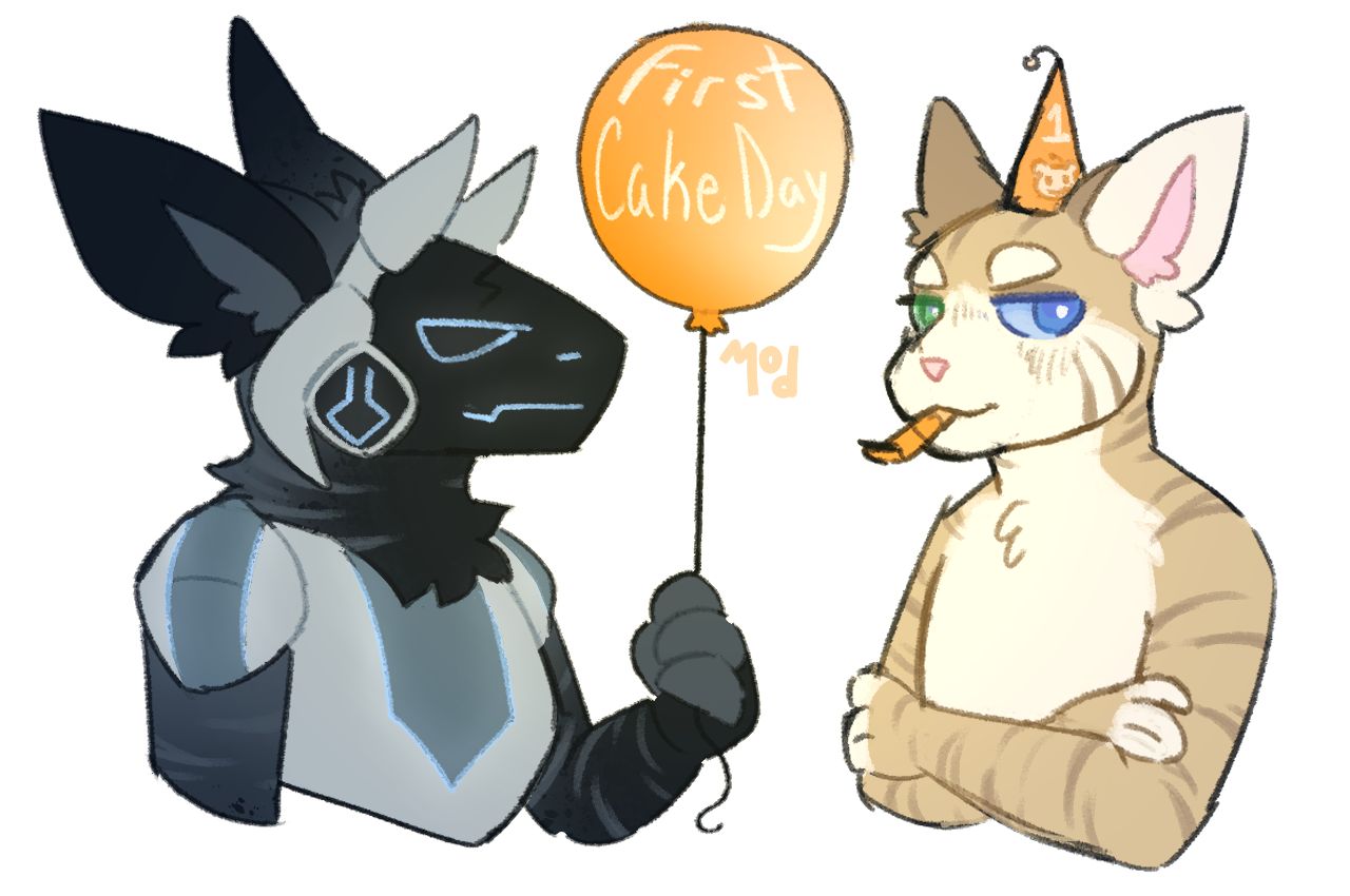 Little doodle to celebrate my first Cake Day! :D [Art by me! +info on Proto Creator] | Scrolller