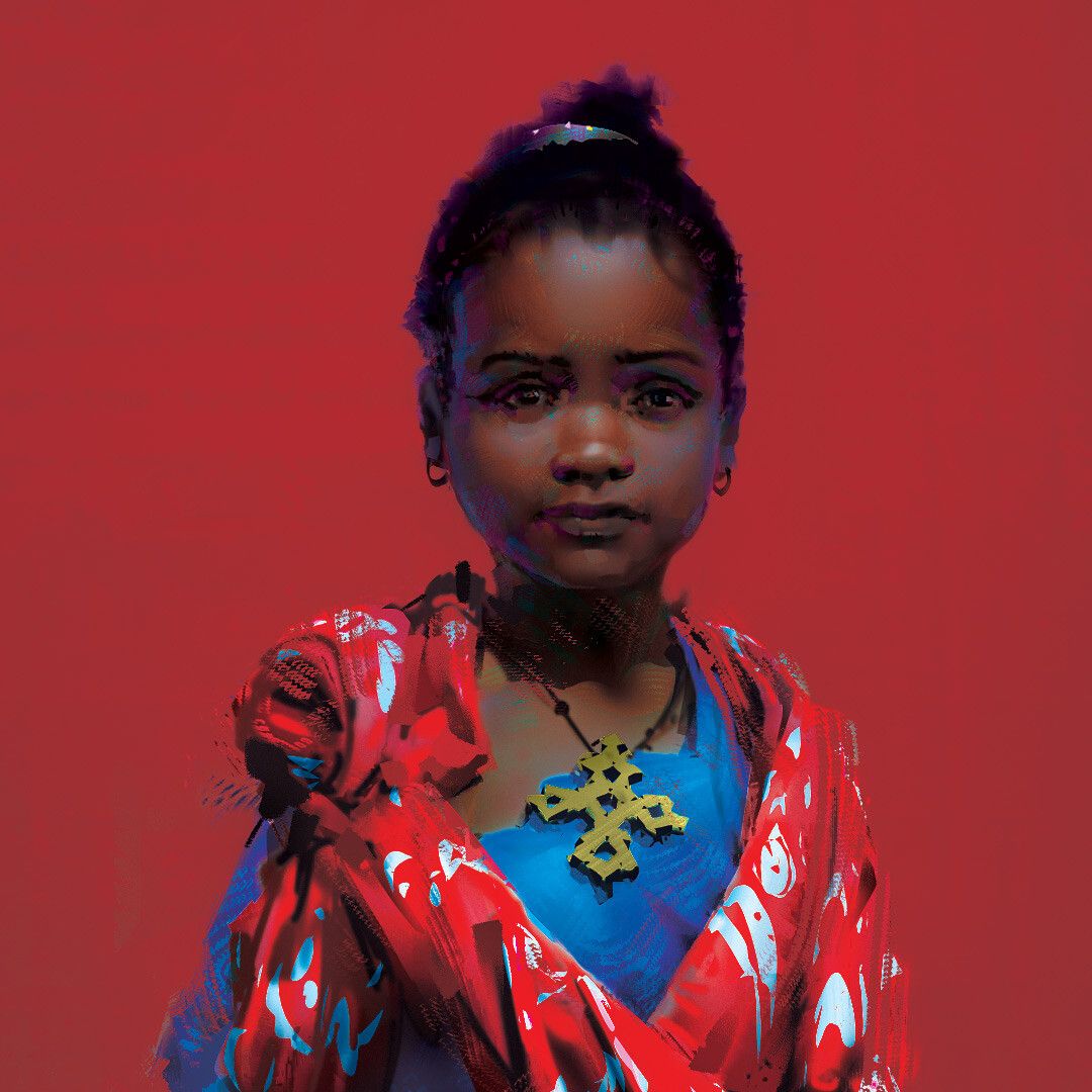 Little Girl - March 4th Painting Practice by Eric Elwell | Scrolller