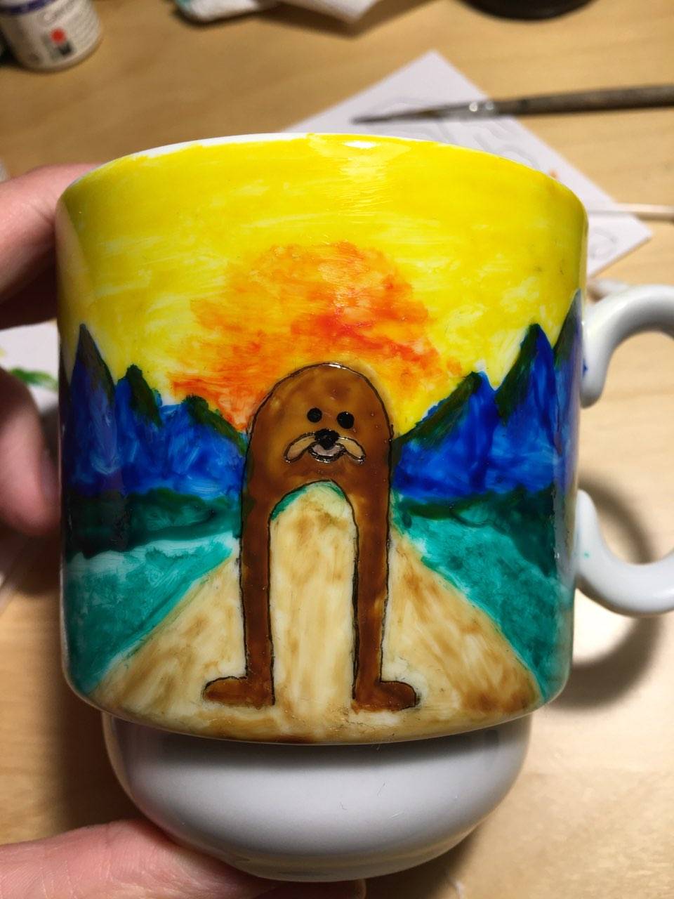Little Gondola Mug I painted | Scrolller