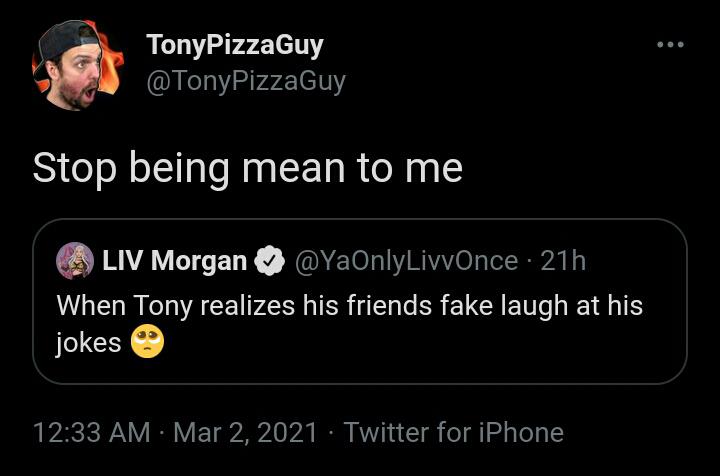 Liv Morgan out for Tony. | Scrolller