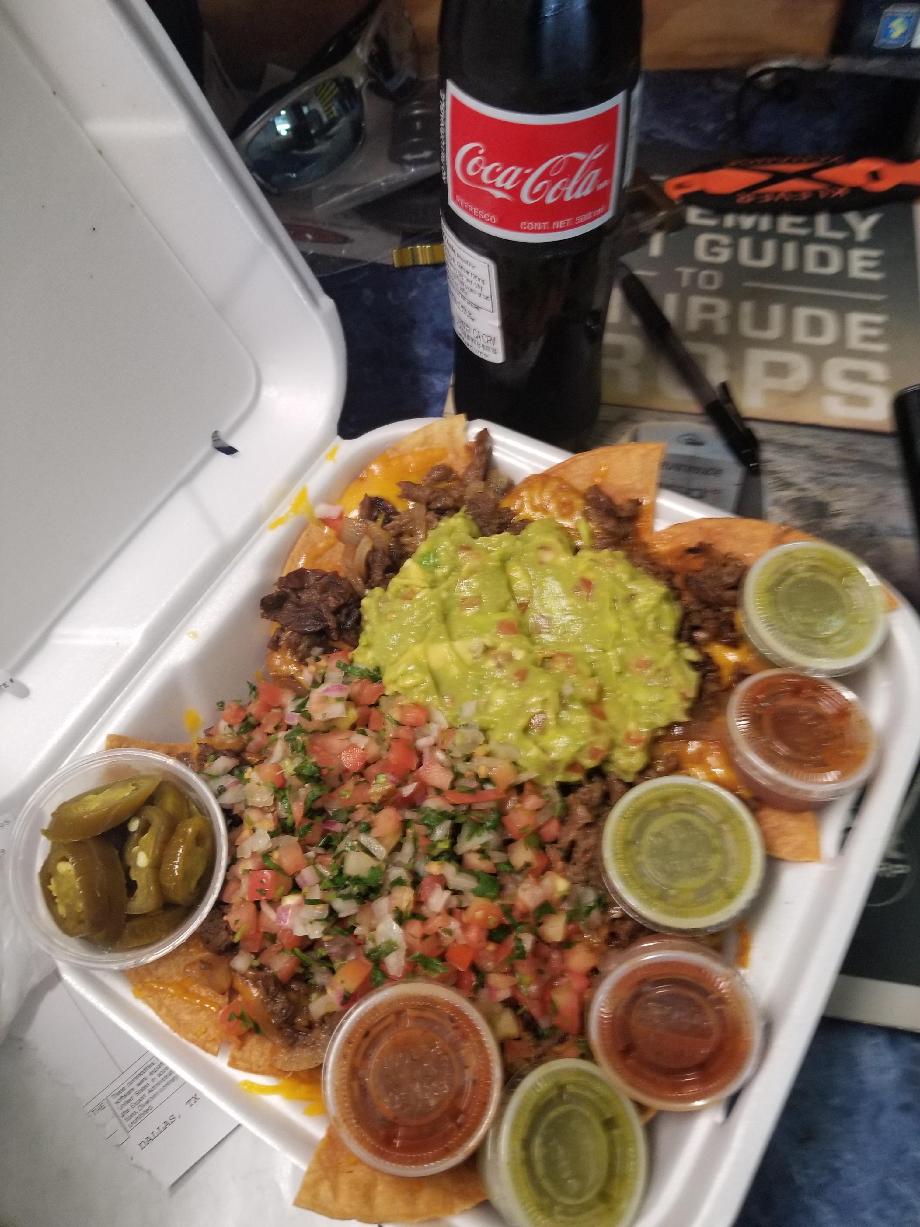 Loaded fajita nachos from the local cantina | Scrolller