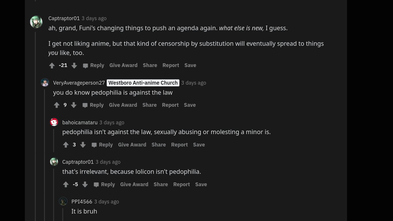 Lolicon is not pedophilia >:( | Scrolller