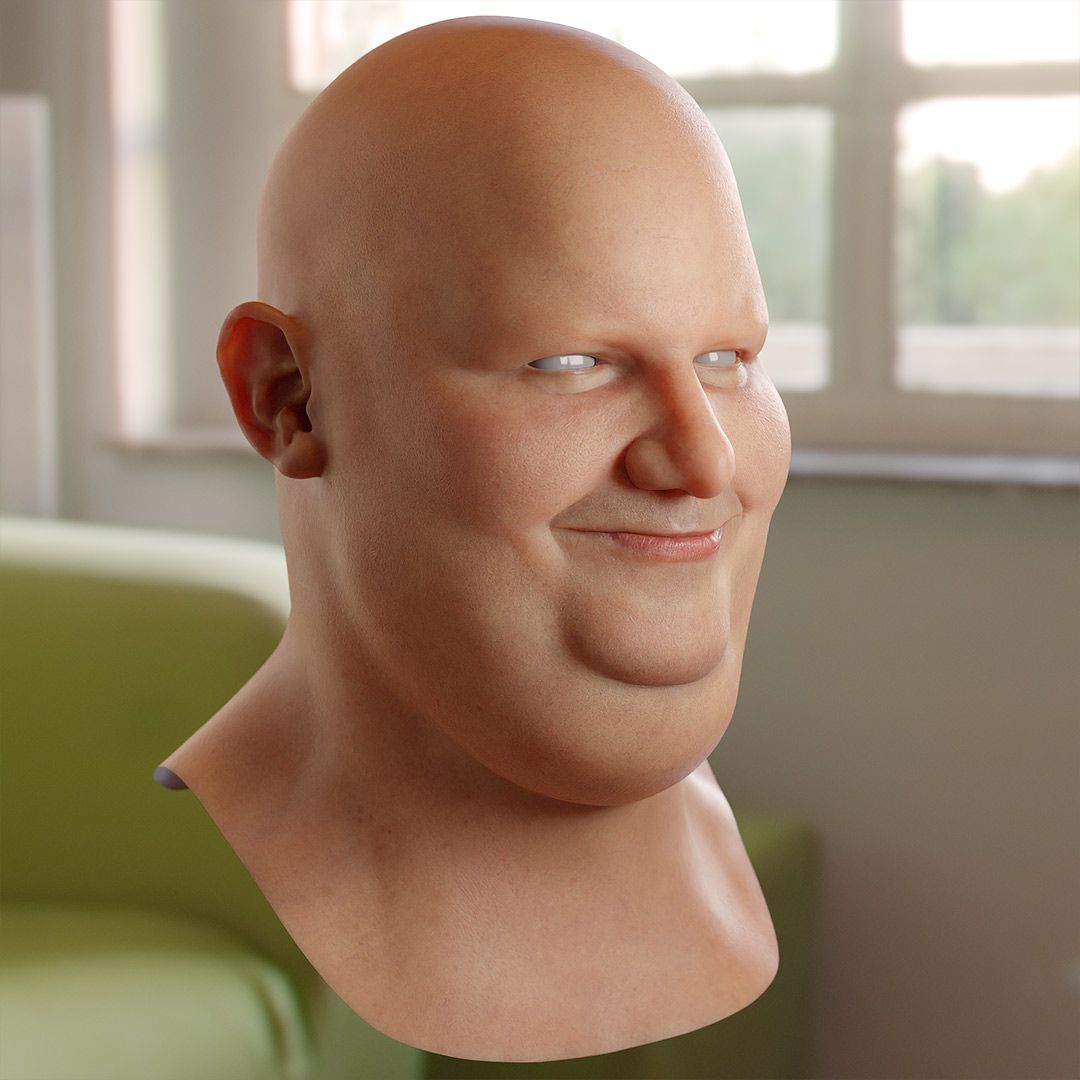 Look-dev Kevin Malone's skin (blender). | Scrolller