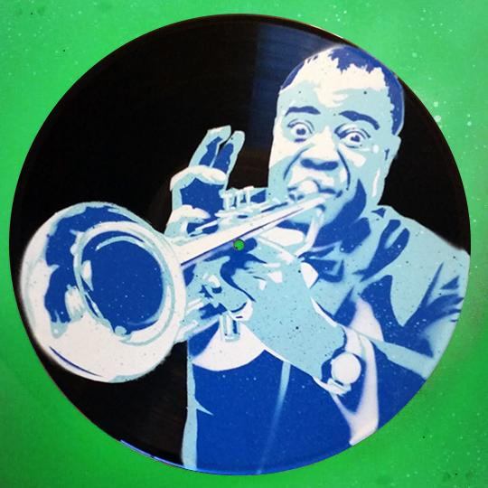 Louis Armstrong on 12" Stencil (Link in comments) | Scrolller