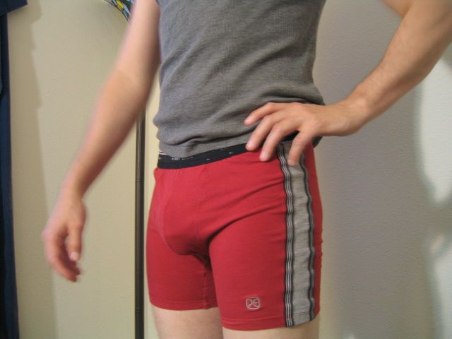 love showing off the bulge in my Racer Striped trunks. | Scrolller