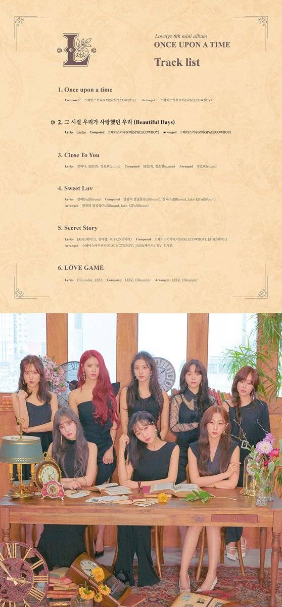 Lovelyz 6th Mini Album - ONCE UPON A TIME (Track List) | Scrolller