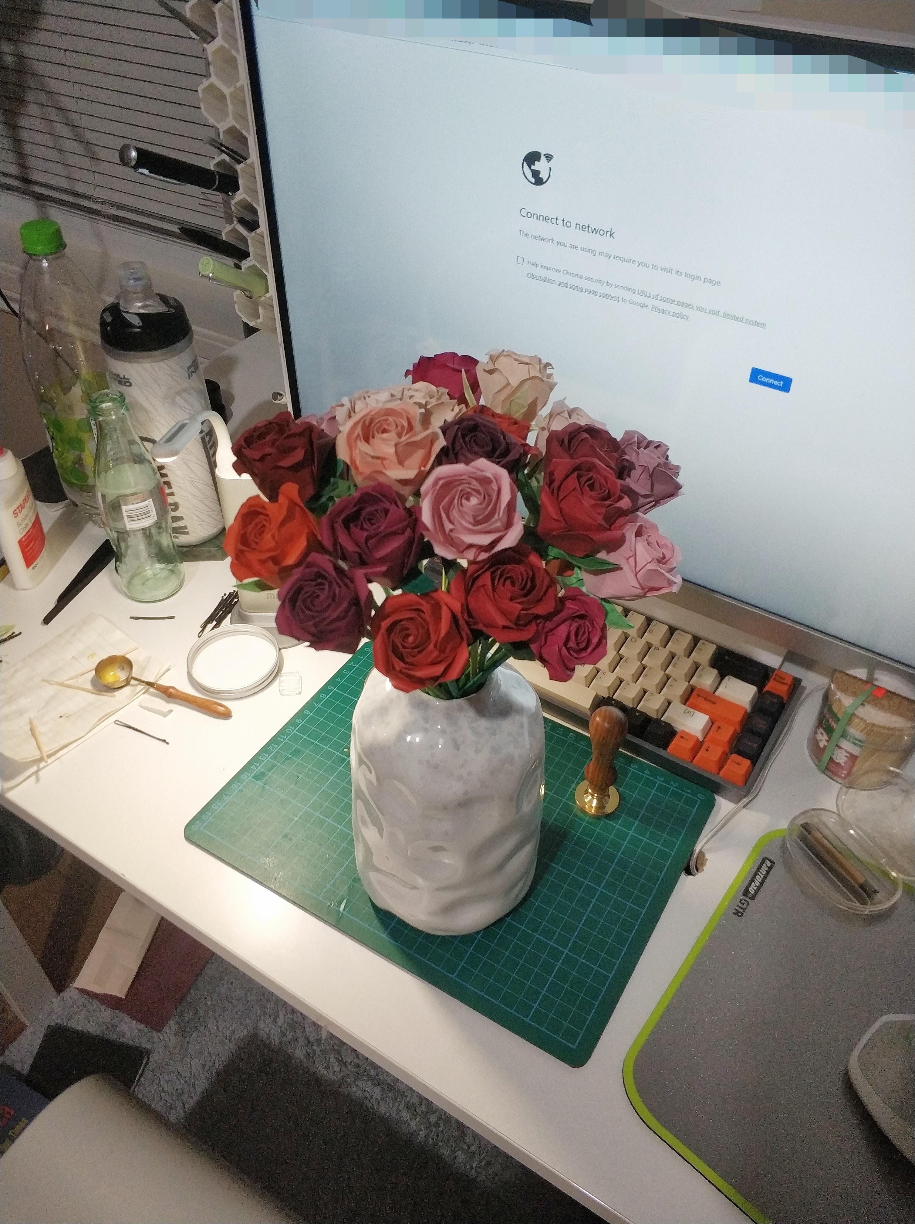 Lover rose by Zhang Anan, folded by me | Scrolller