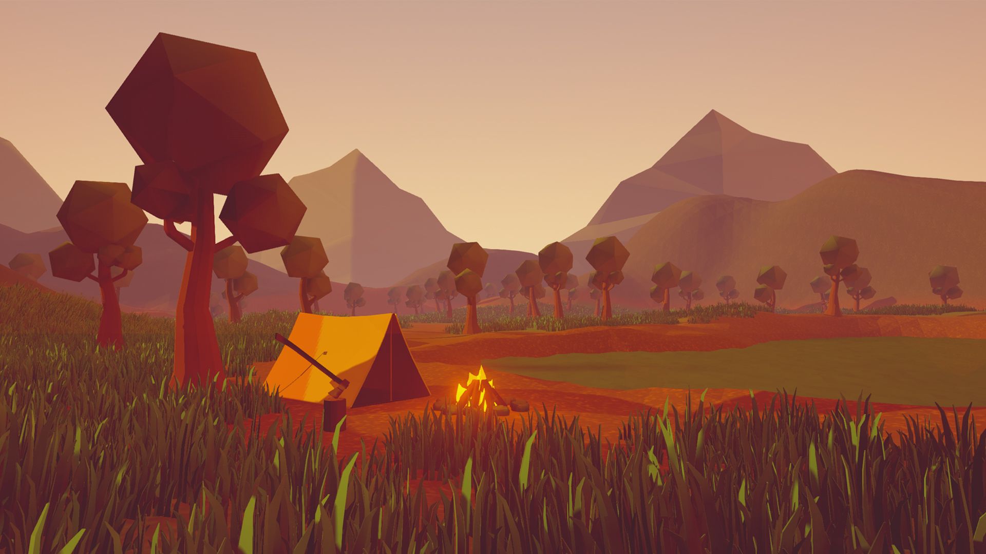 Low-Poly Camping Trip | Scrolller
