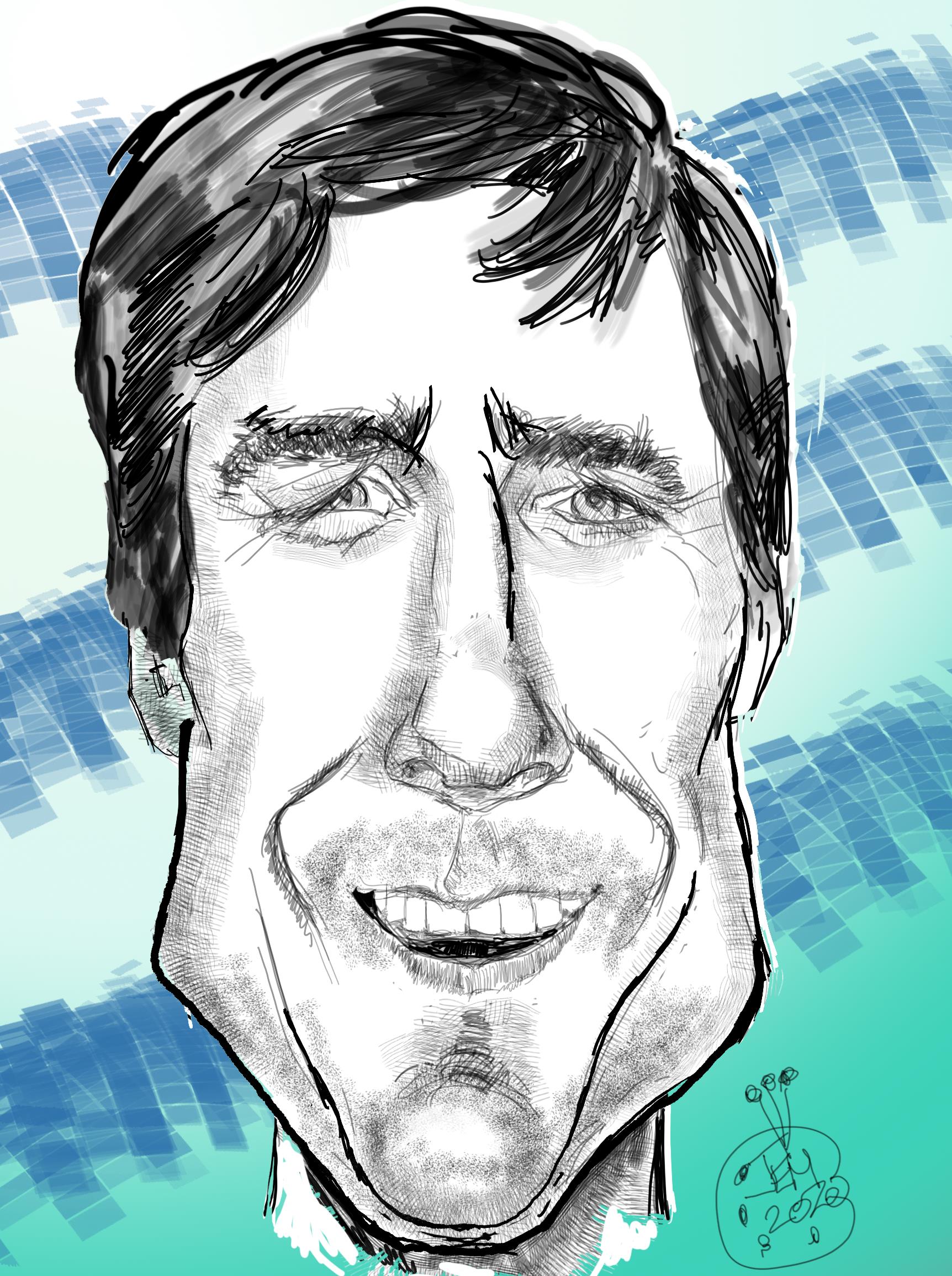 Luke Wilson, digital drawing, by me, 2020 | Scrolller