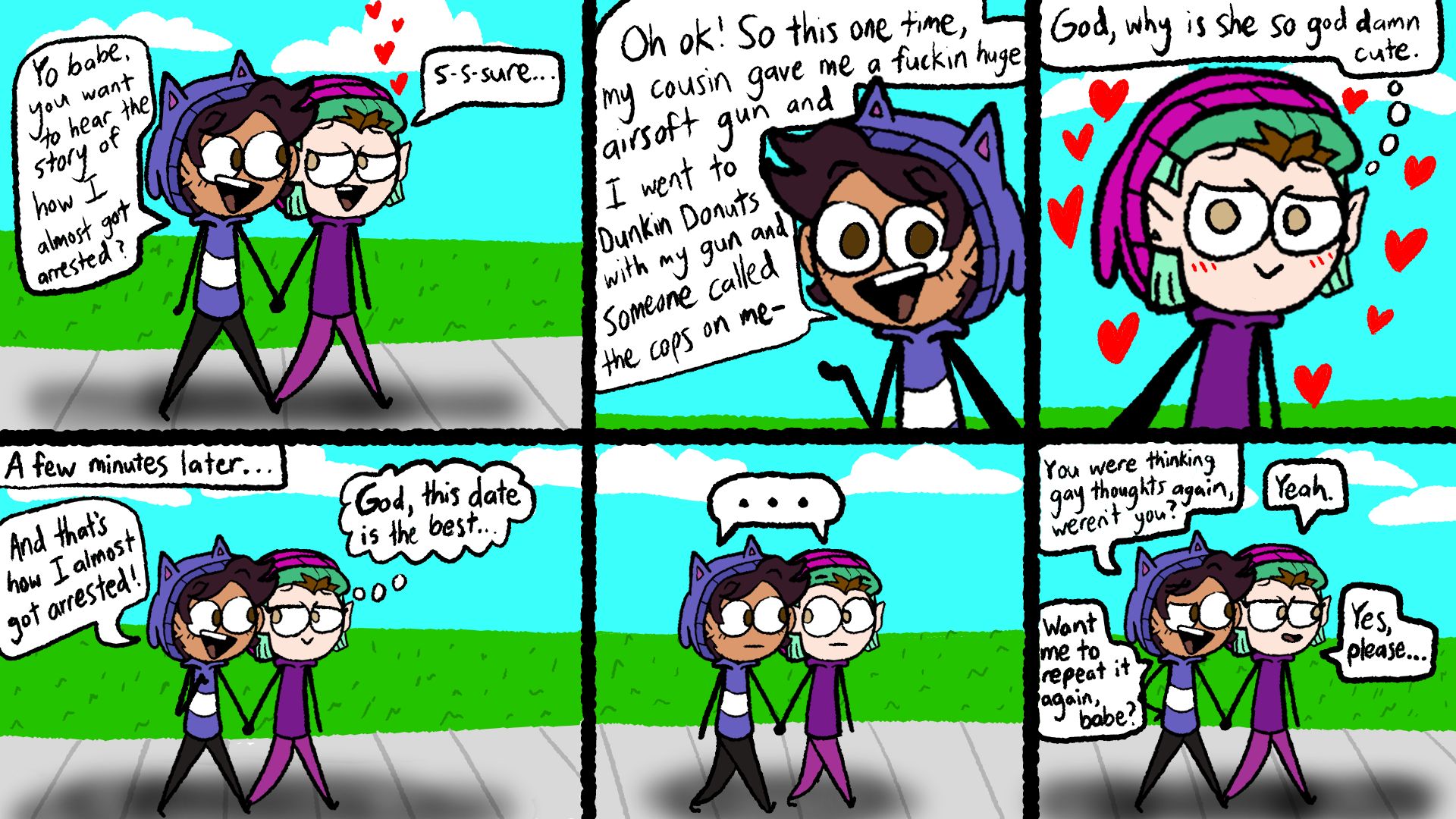 Lumity Date Comic [OC] (1/2) (based on art I did also on the Lumity page) | Scrolller