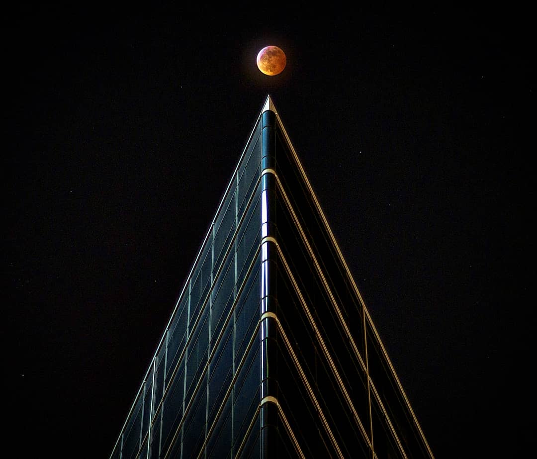 Lunar Eclipse Downtown Scrolller