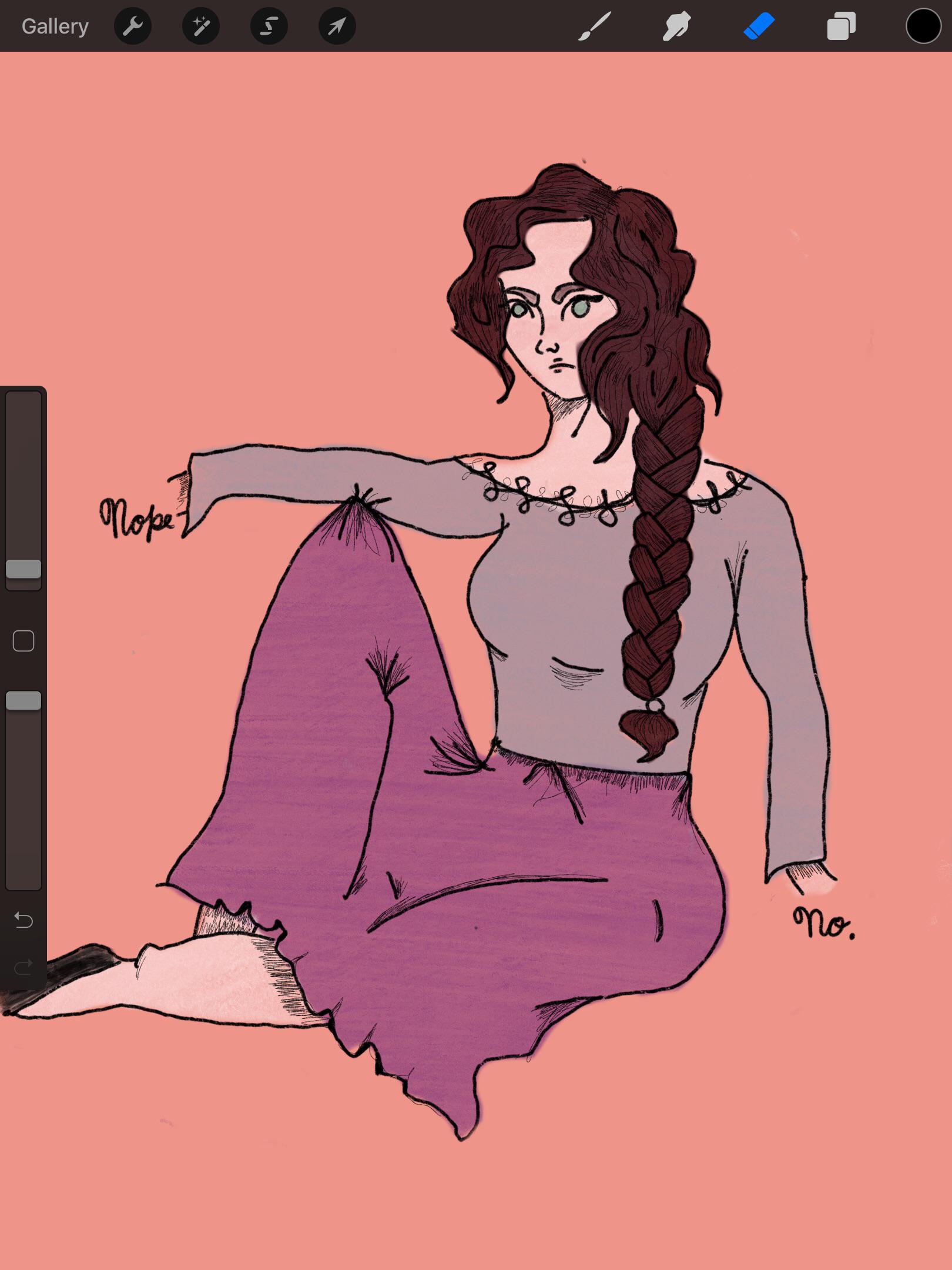 Lyla, Liz M, Procreate, 2020 | Scrolller