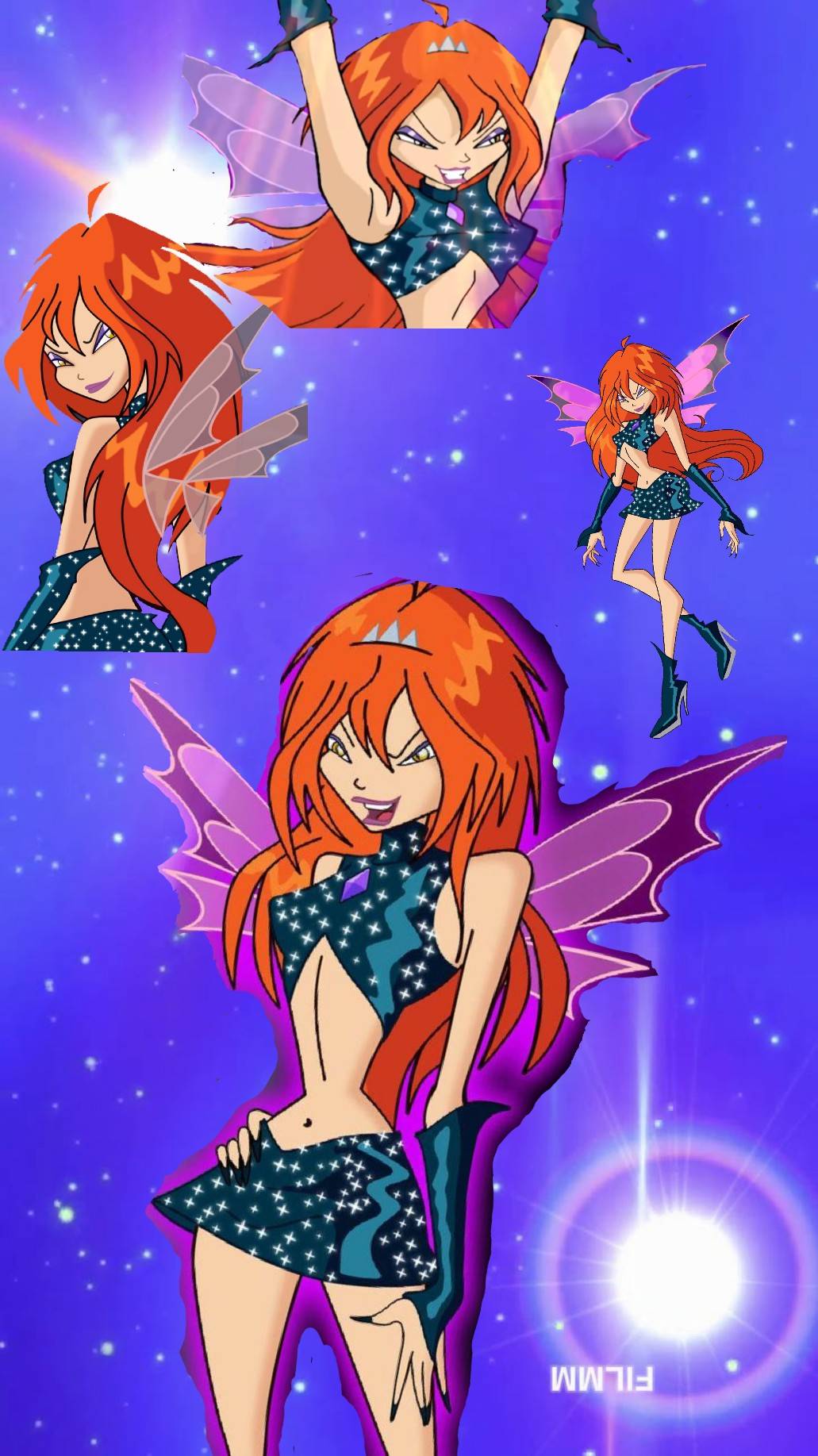 Made a dark Bloom phone wallpaper | Scrolller