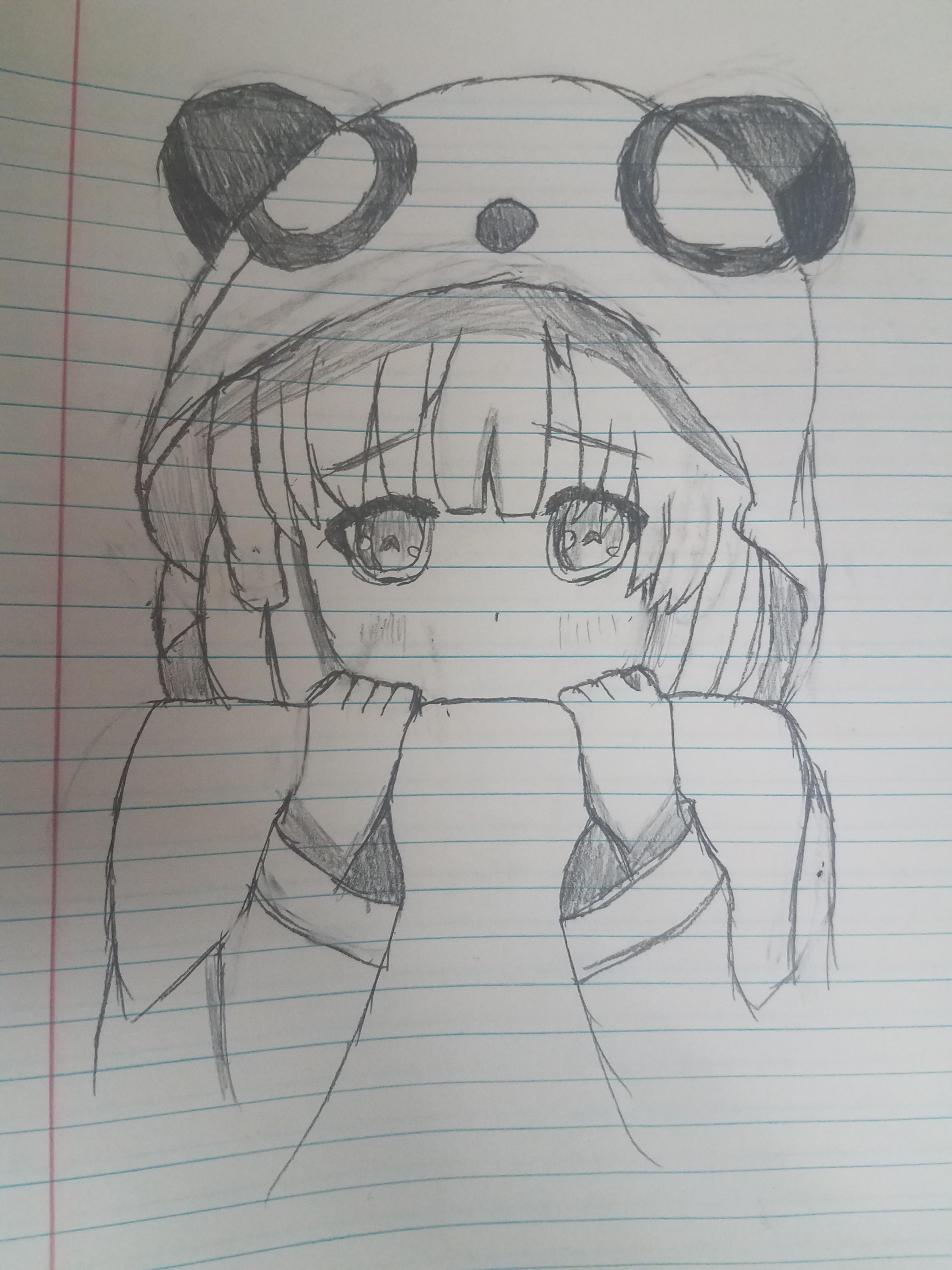 Made a little doodle of Kaede in class. | Scrolller