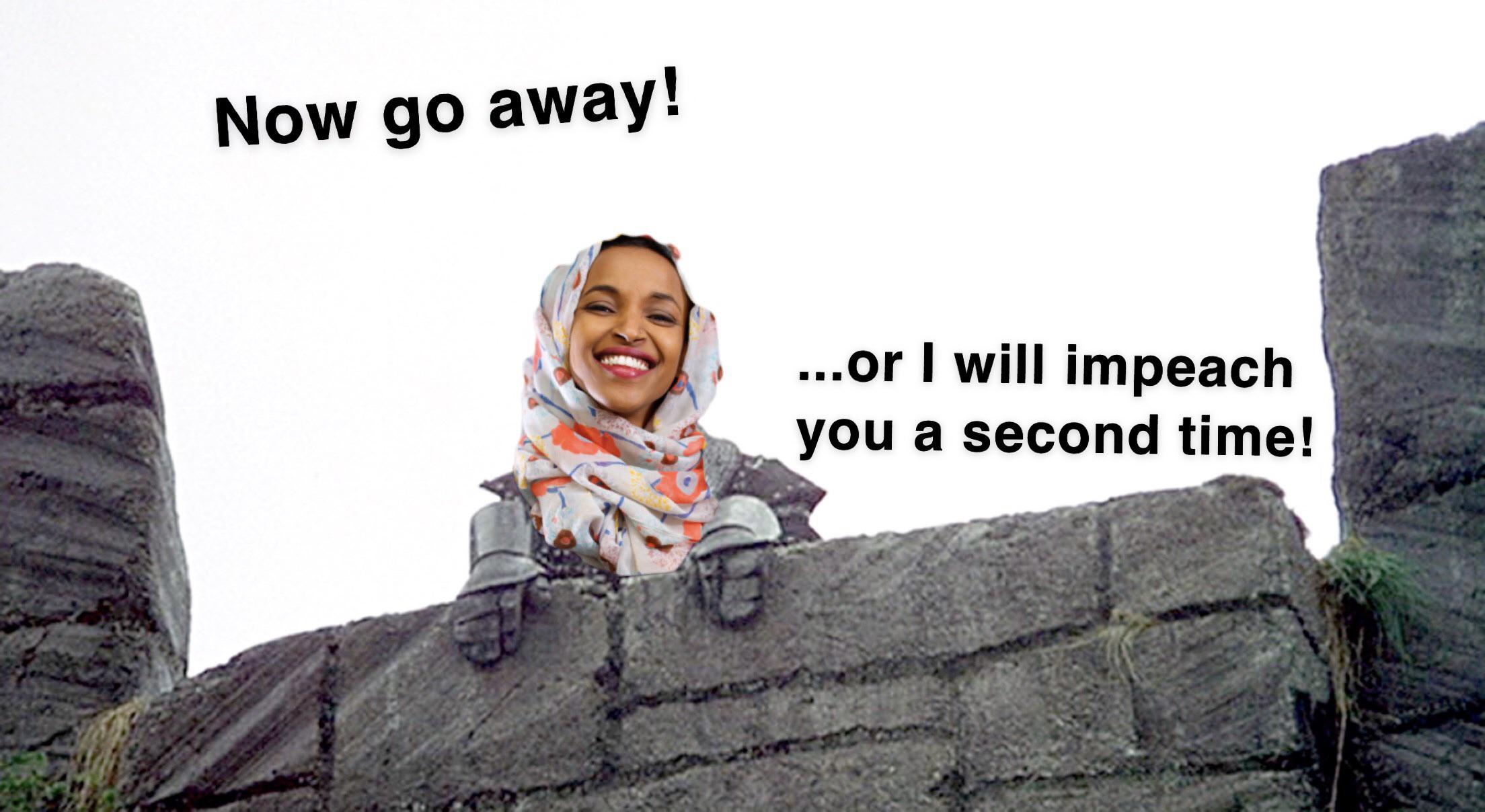 Made a Monty Python-Ilhan Omar crossover meme | Scrolller