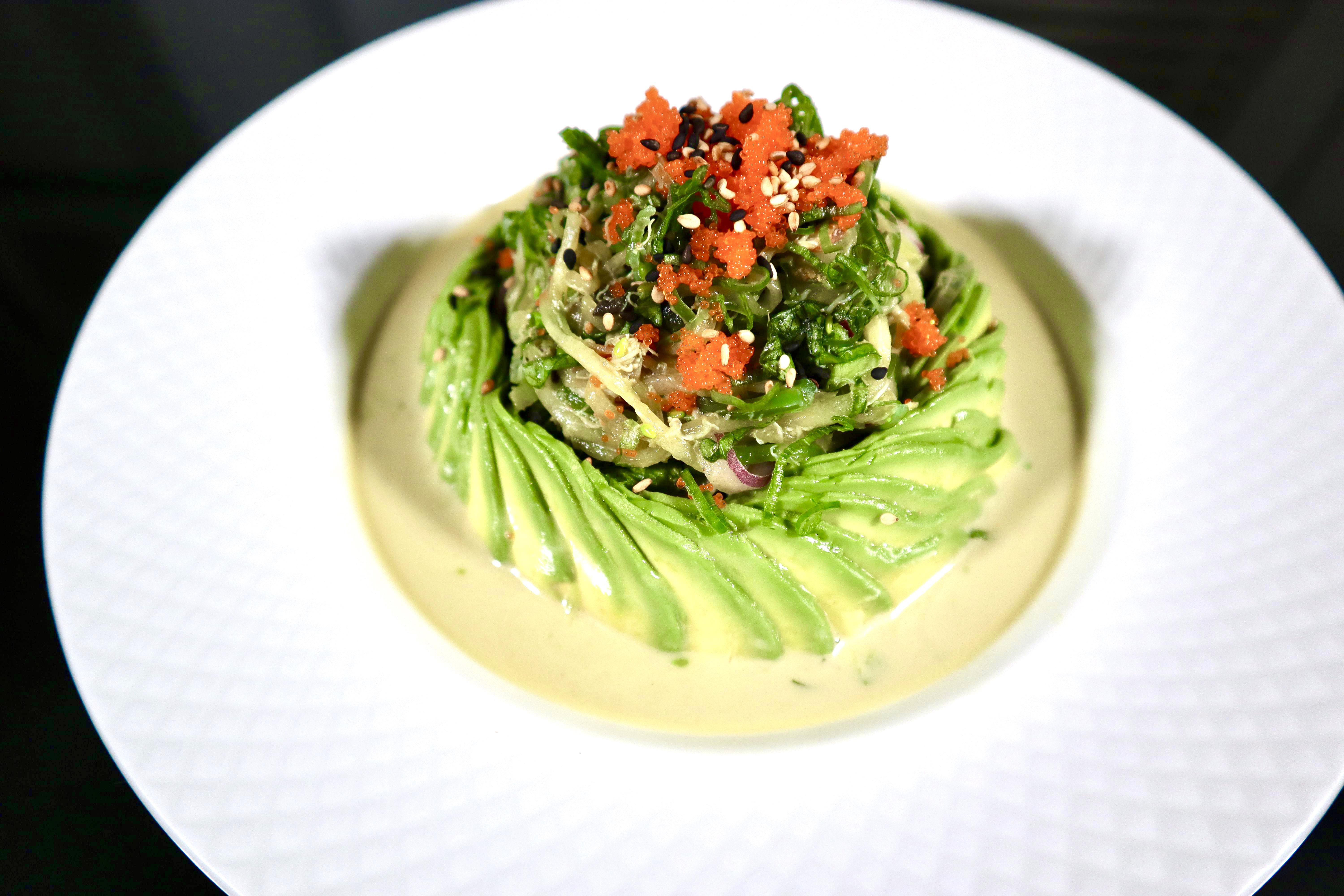 Made a nice Japanese salad with a creamy vinaigrette. | Scrolller
